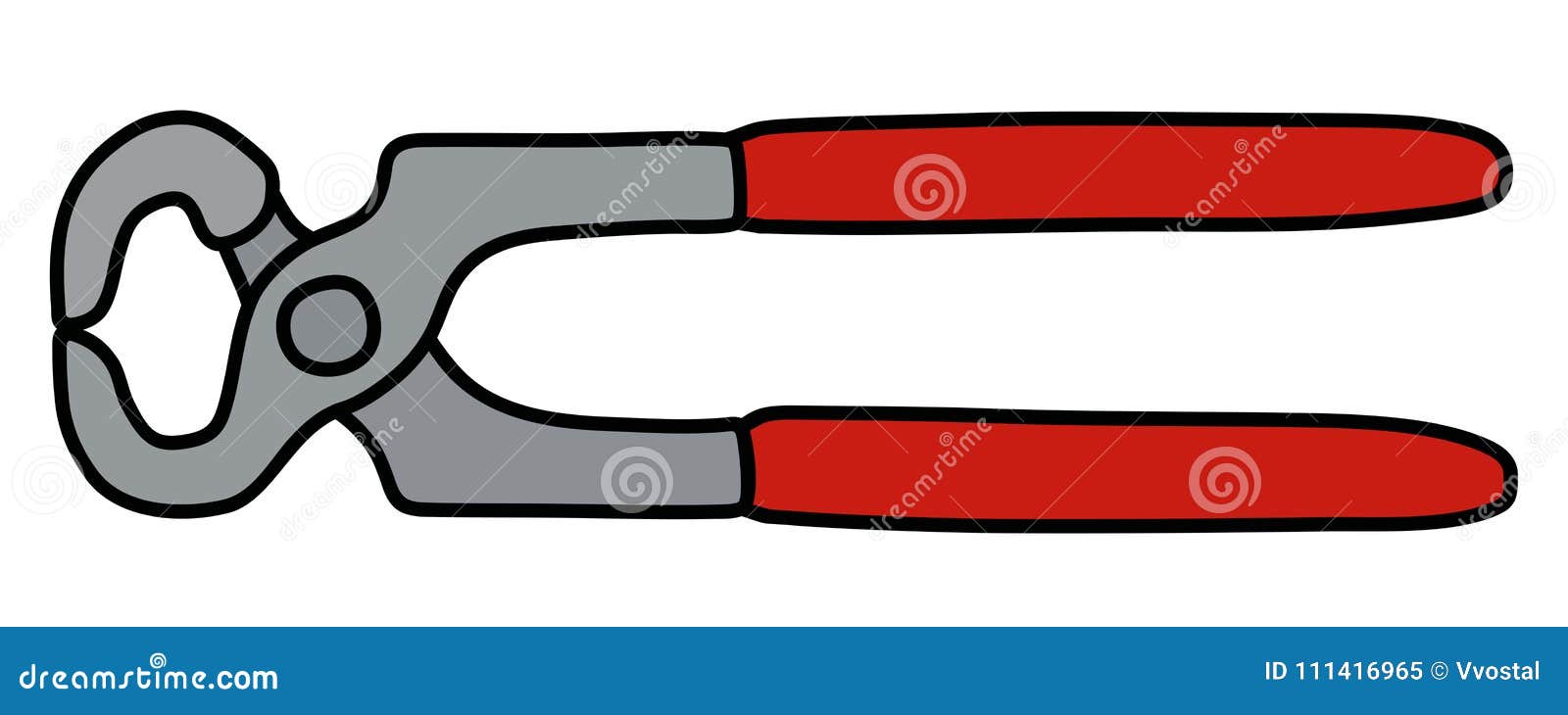 Los alicates que parten ilustración del vector. Ilustración de forjador ...