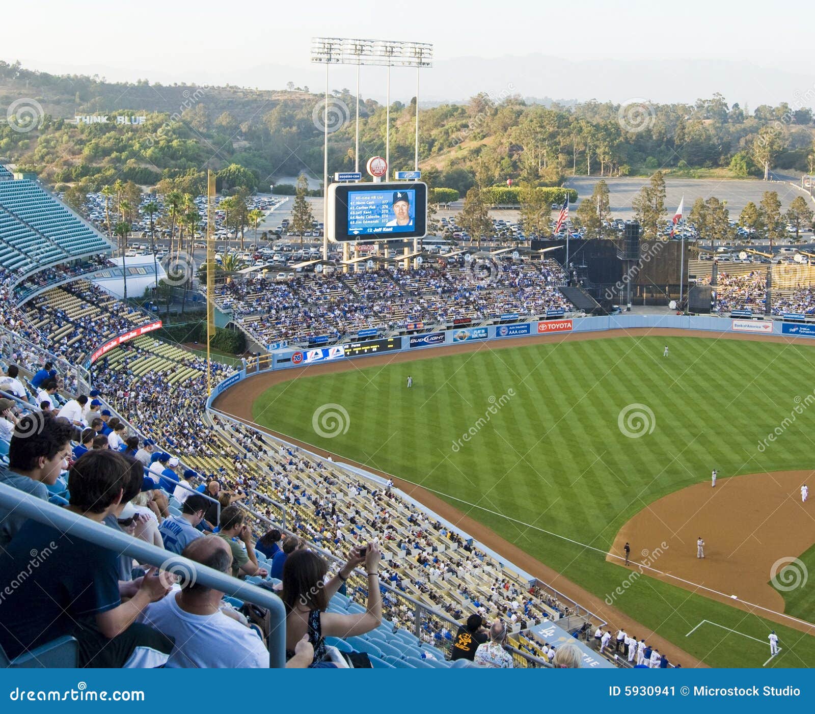 Los Angeles Baseball Stadium Editorial Photo - Image of competition ...