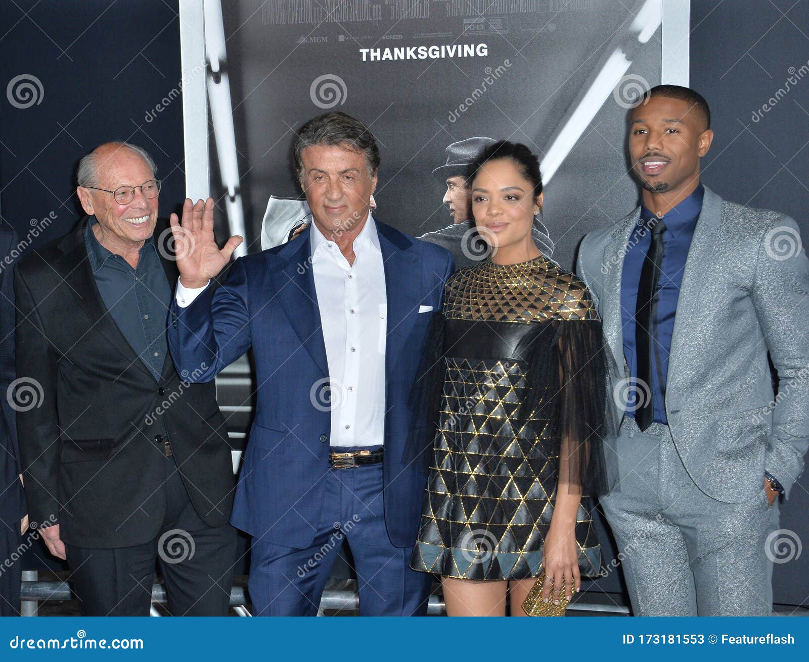 Irwin Winkler & Sylvester Stallone & Tessa Thompson & Michael B. Jordan ... Irwin Winkler & Sylvester Stallone & Tessa Thompson & Michael B. Jordan ...