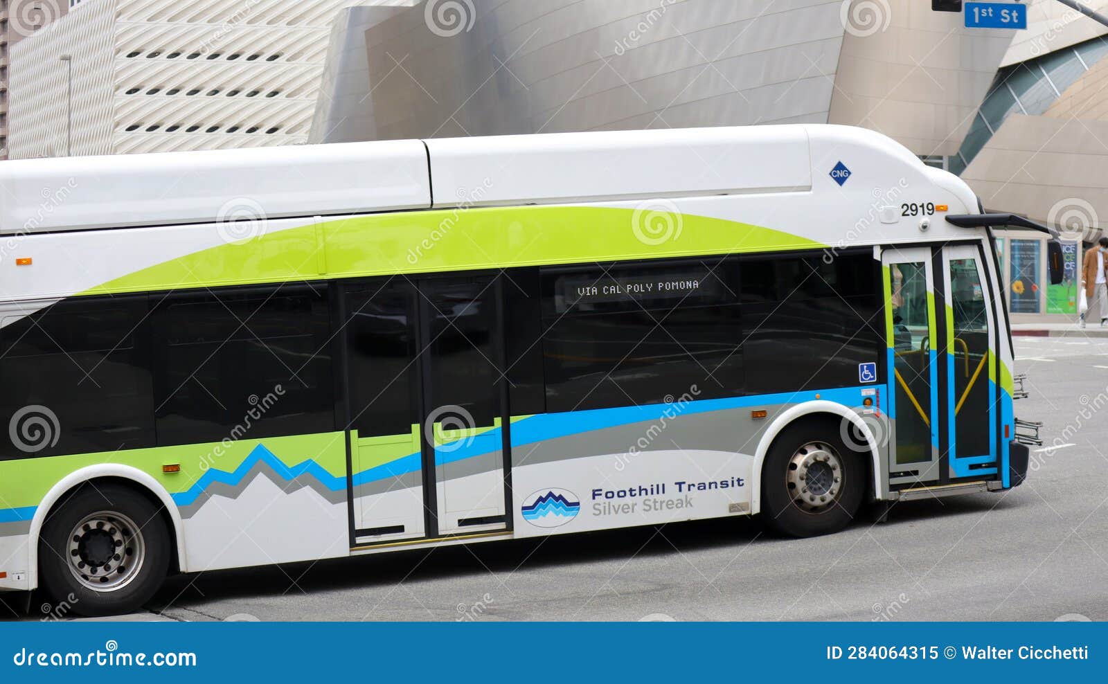 Los Angeles, California: Foothill Transit Bus Editorial Image - Image ...