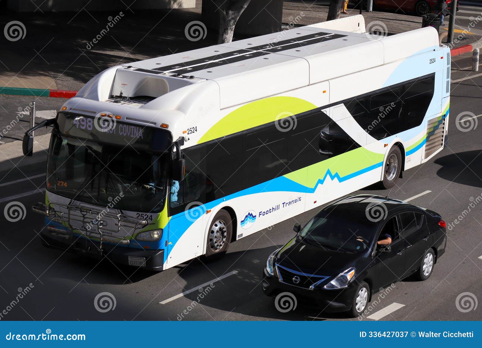 Los Angeles, California: Foothill Transit Bus Editorial Photography ...