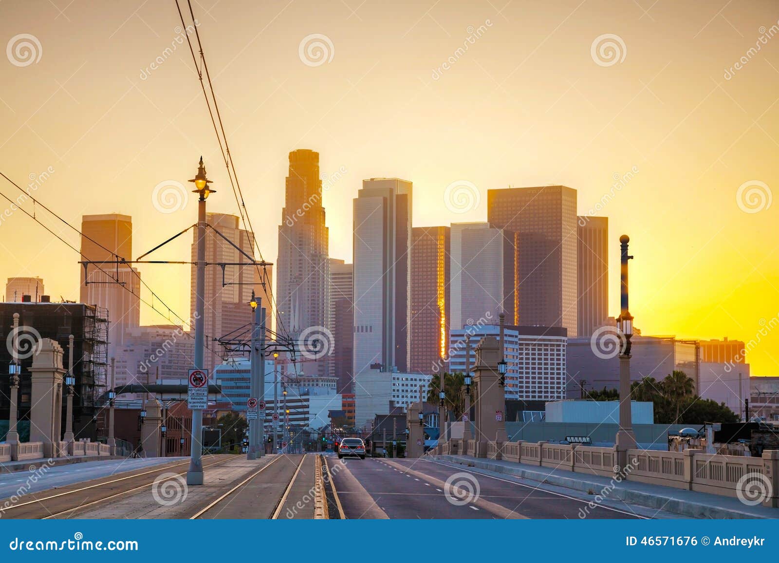 Los Angeles cityscape stock photo. Image of skyscraper - 46571676