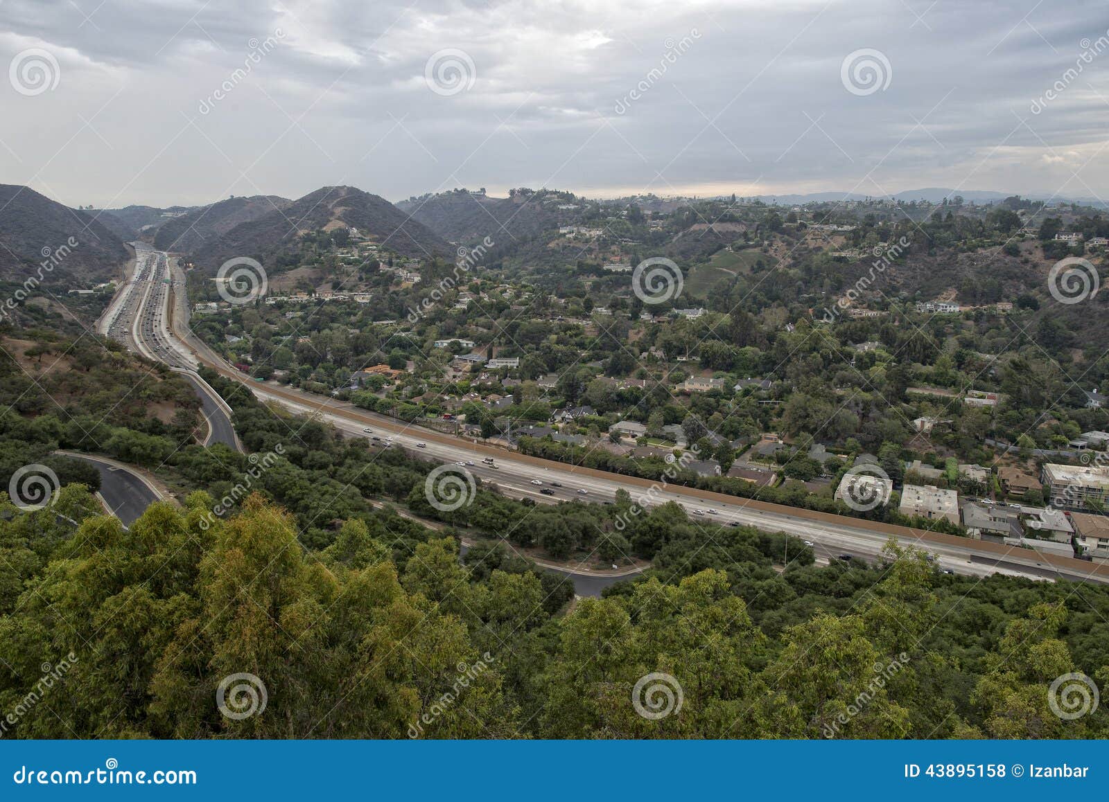 Los Angeles Congested Highway Stock Photo - Image of rushhour, commute ...