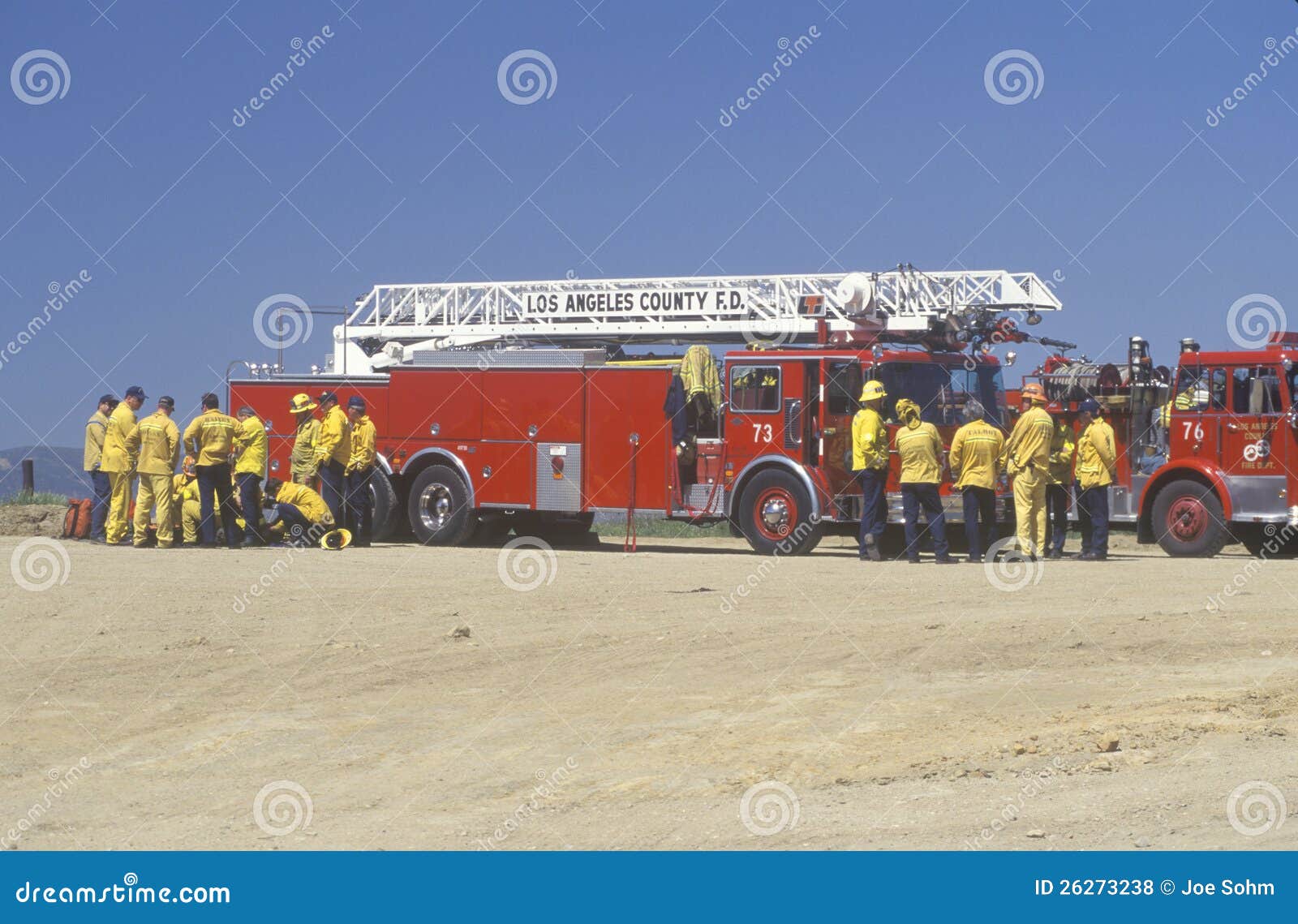 Los Angeles County Rescue Crew Editorial Stock Photo - Image of ...
