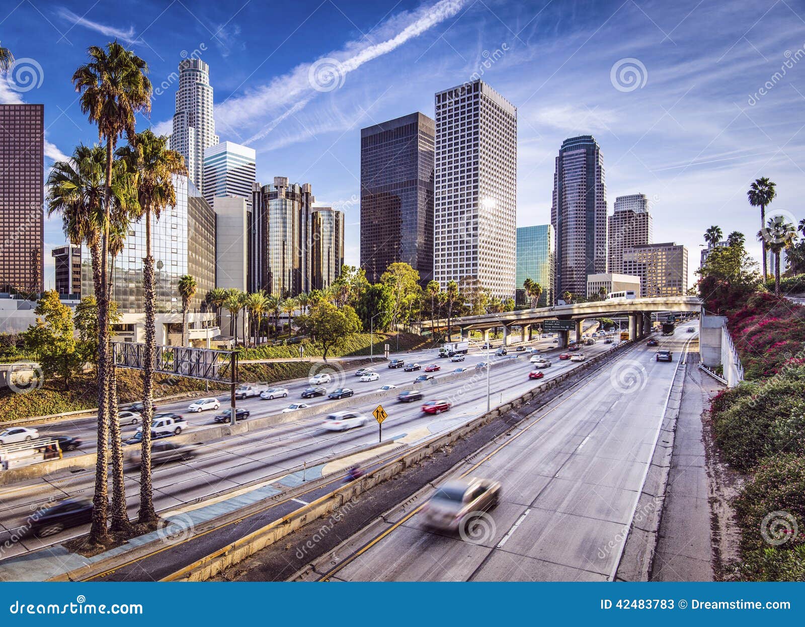 Los Angeles Downtown stock image. Image of angeles, modern - 42483783