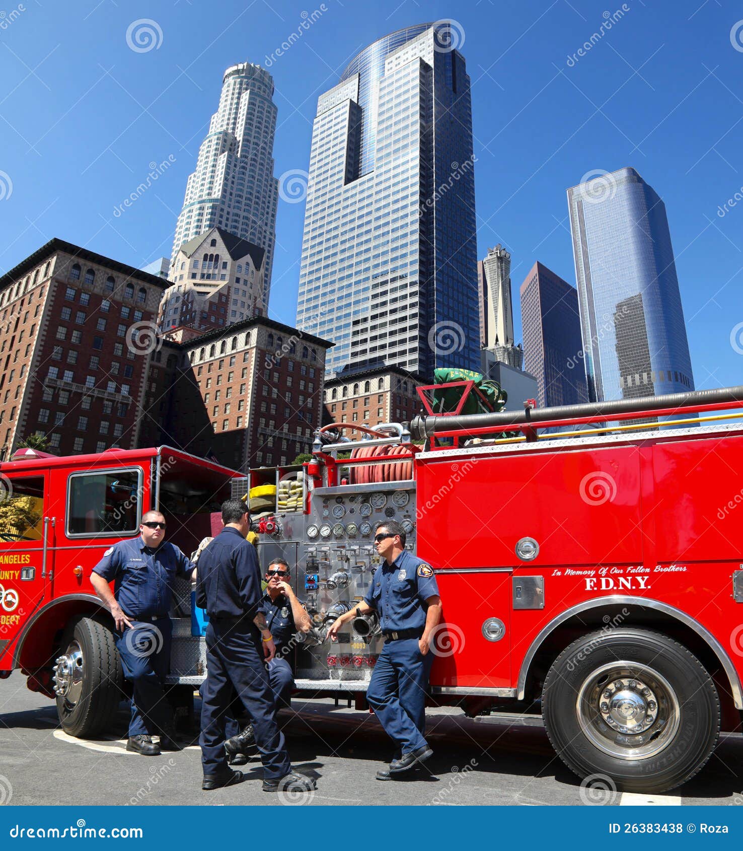 Los Angeles Fire Department Editorial Stock Photo - Image of emergency ...