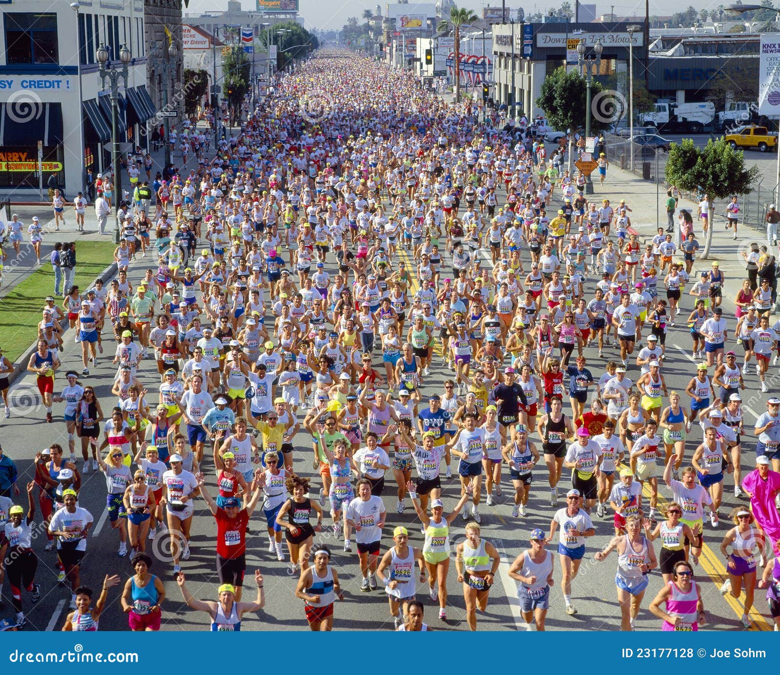 Los Angeles Marathon editorial stock photo. Image of american - 23177128