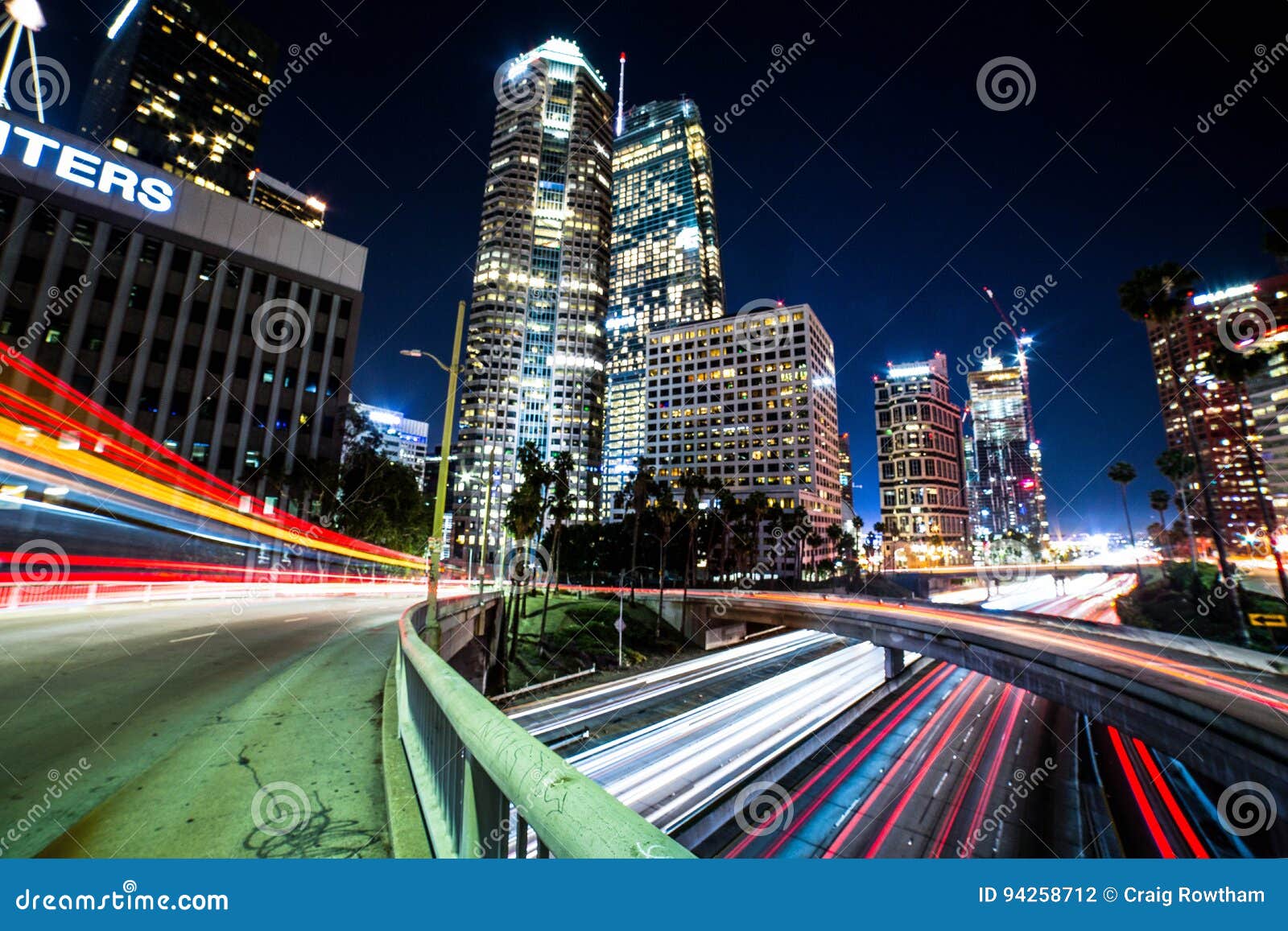 Los Angeles Nights editorial photography. Image of city - 94258712