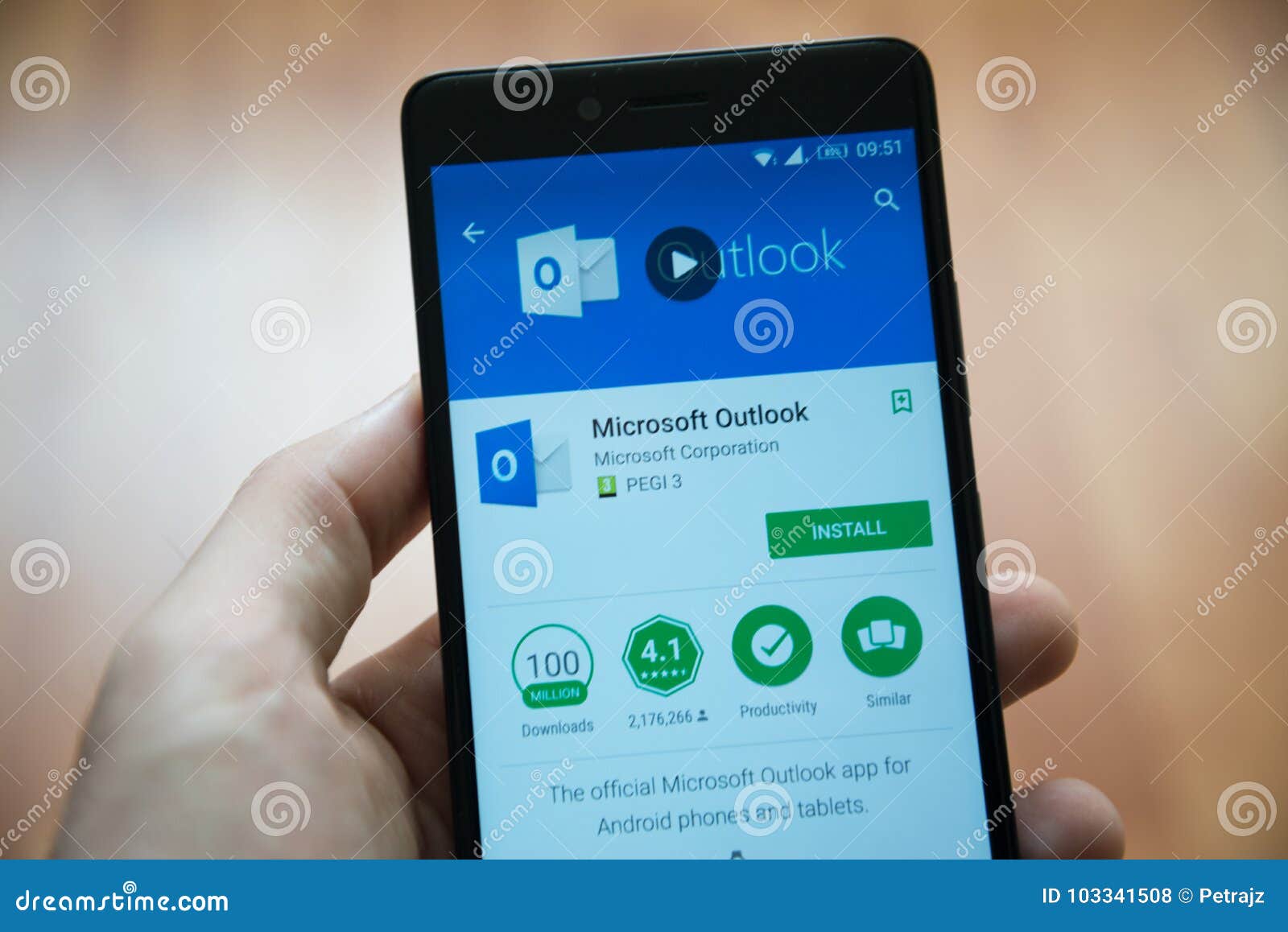 Microsoft Office Outlook Application in Google Play Store Editorial ... Microsoft Office Outlook Application in Google Play Store Editorial ...