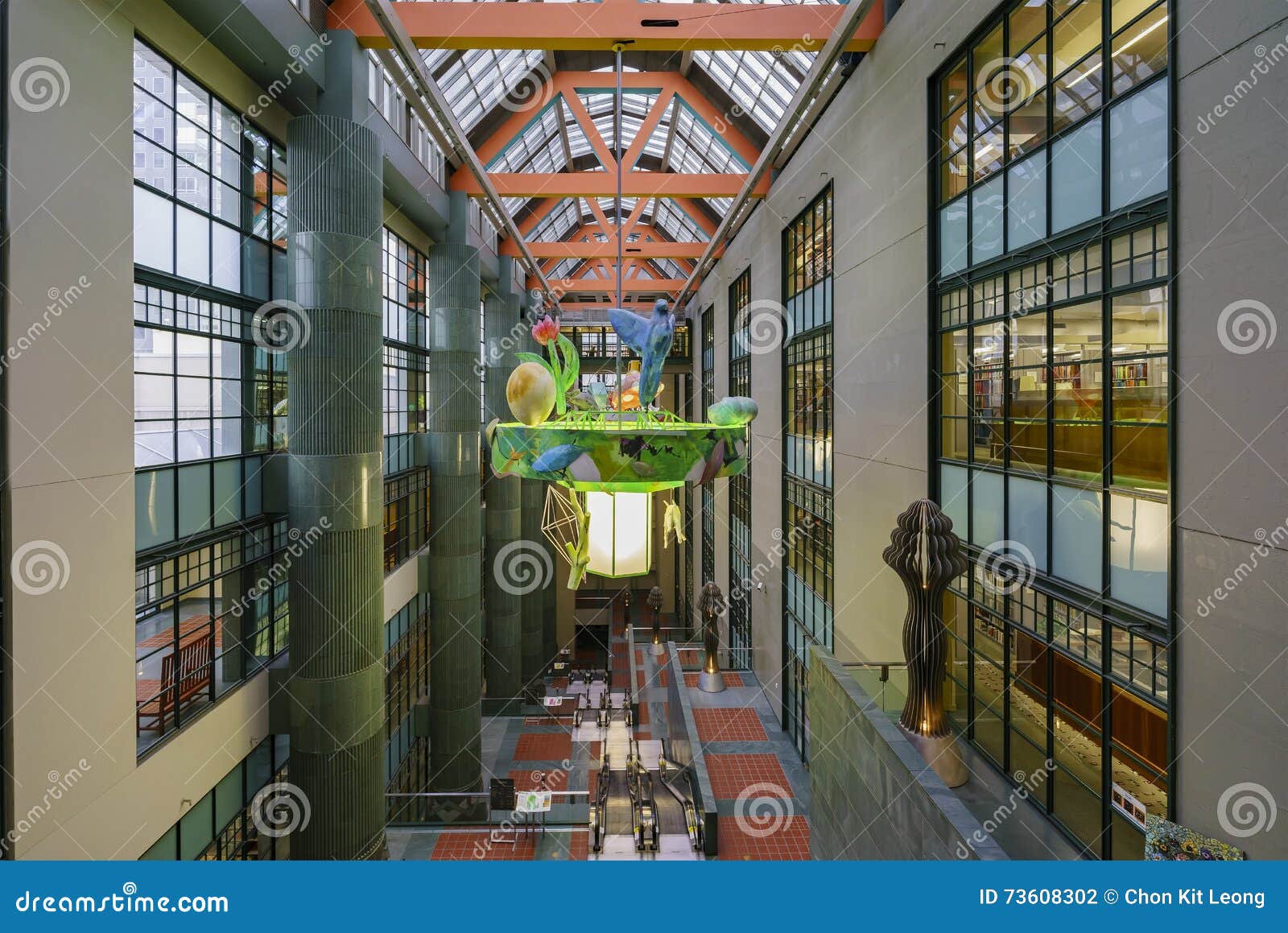 Los Angeles Public Library editorial photography. Image of rotunda ...