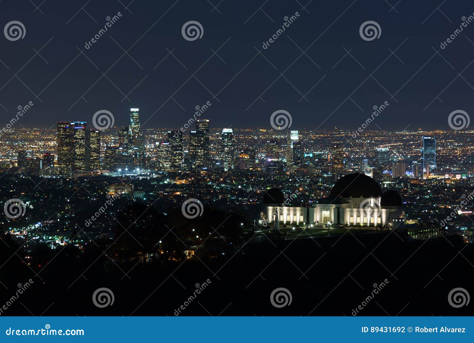 Los Angeles Skyline editorial photography. Image of view - 89431692
