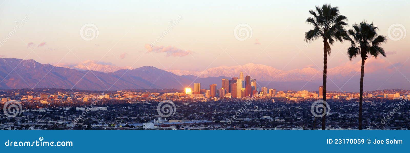Los Angeles at Sunset editorial stock image. Image of baldwin - 23170059