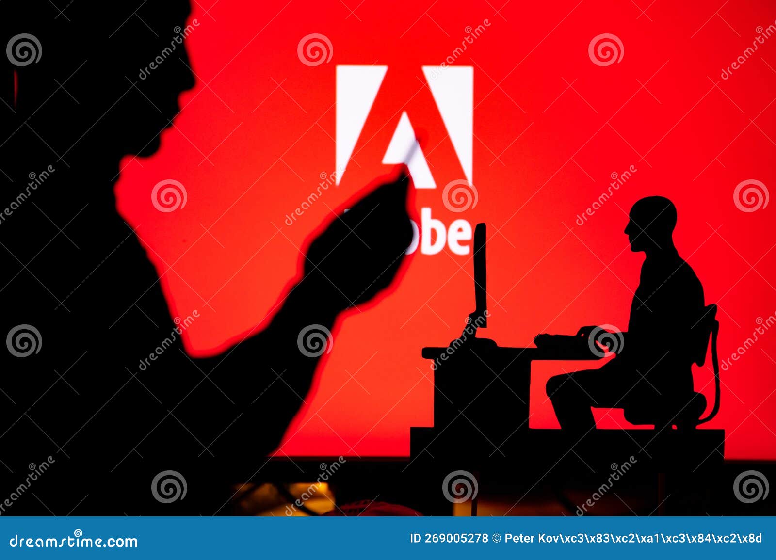 LOS ANGELES, USA, JANUARY 30, 2023: Adobe. the Intersection of Personal ...