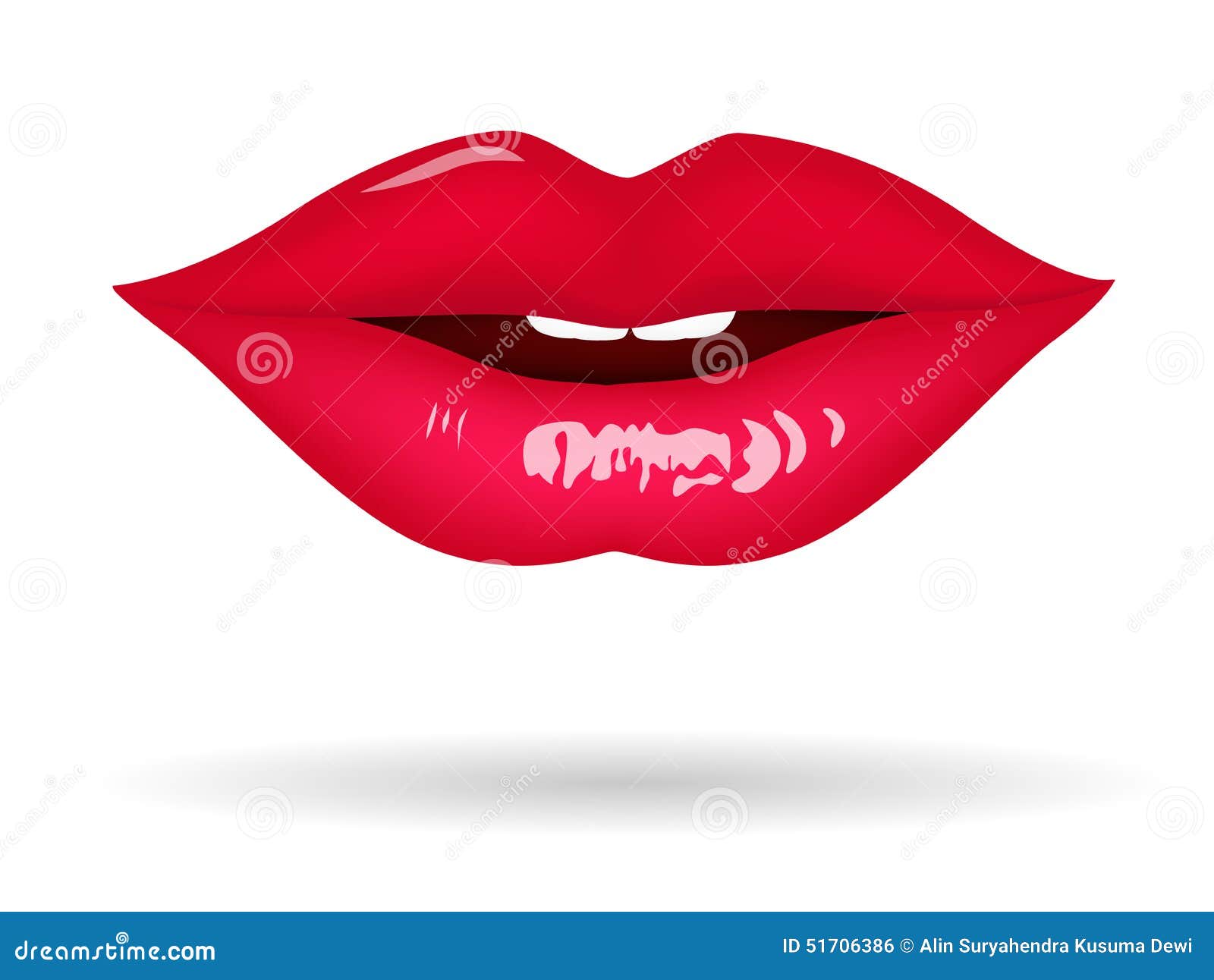 Los Labios Vector Para Su Diseño Ilustración del Vector - Ilustración ...