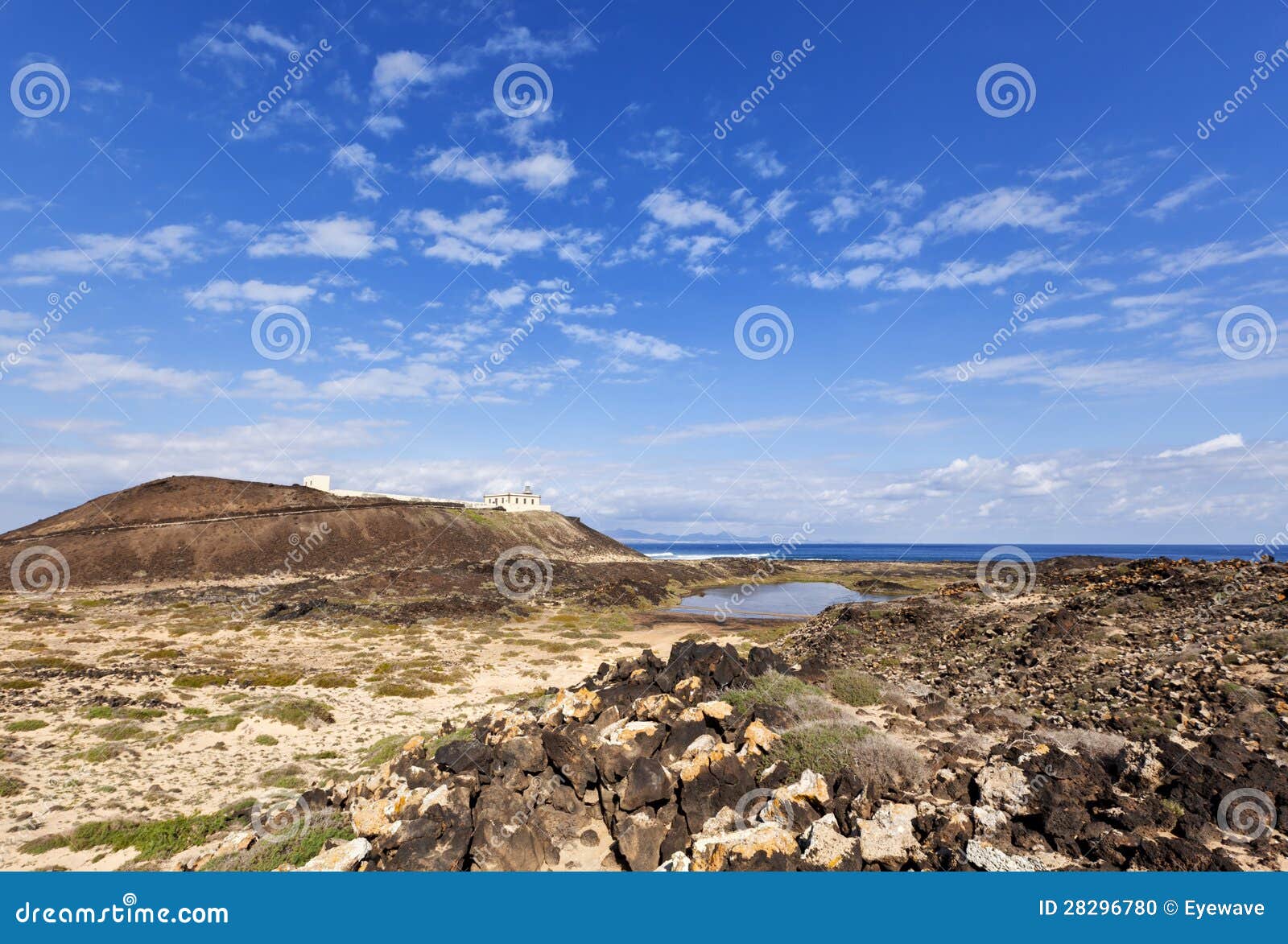 Los Lobos island stock photo. Image of spain, landscape - 28296780