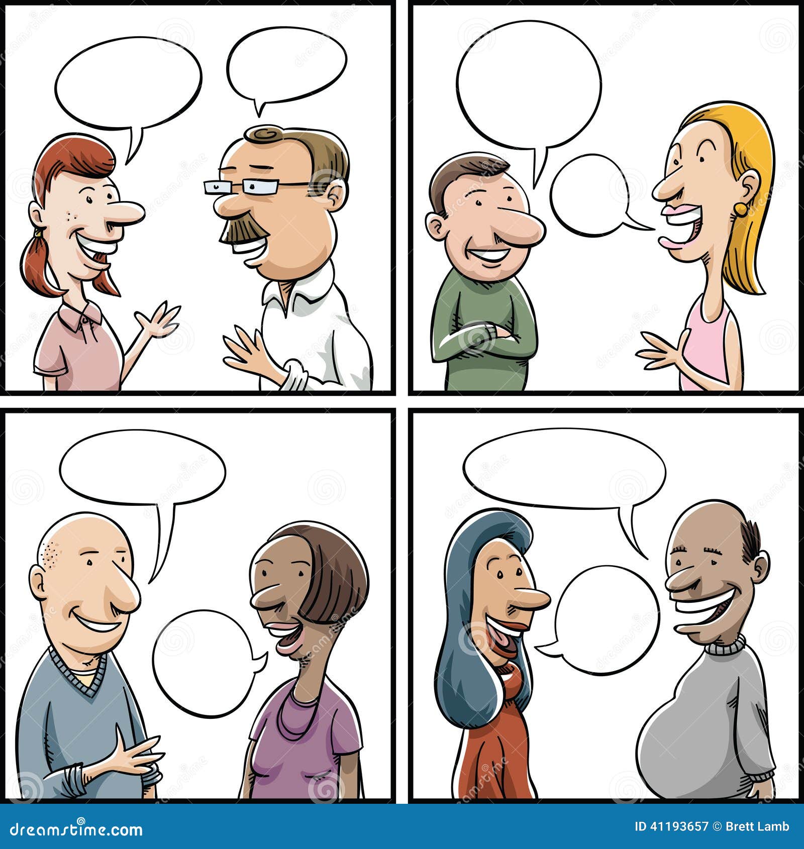 Los Paneles De La Conversación Stock de ilustración - Ilustración de ...