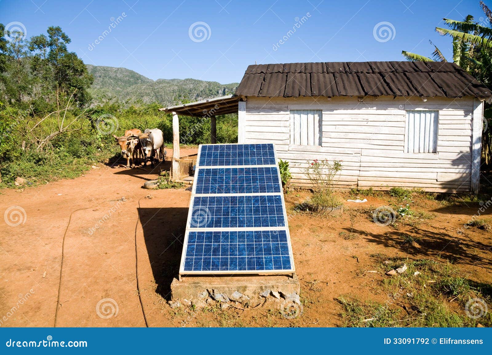 Los paneles solares, Cuba foto de archivo. Imagen de sunlight - 33091792