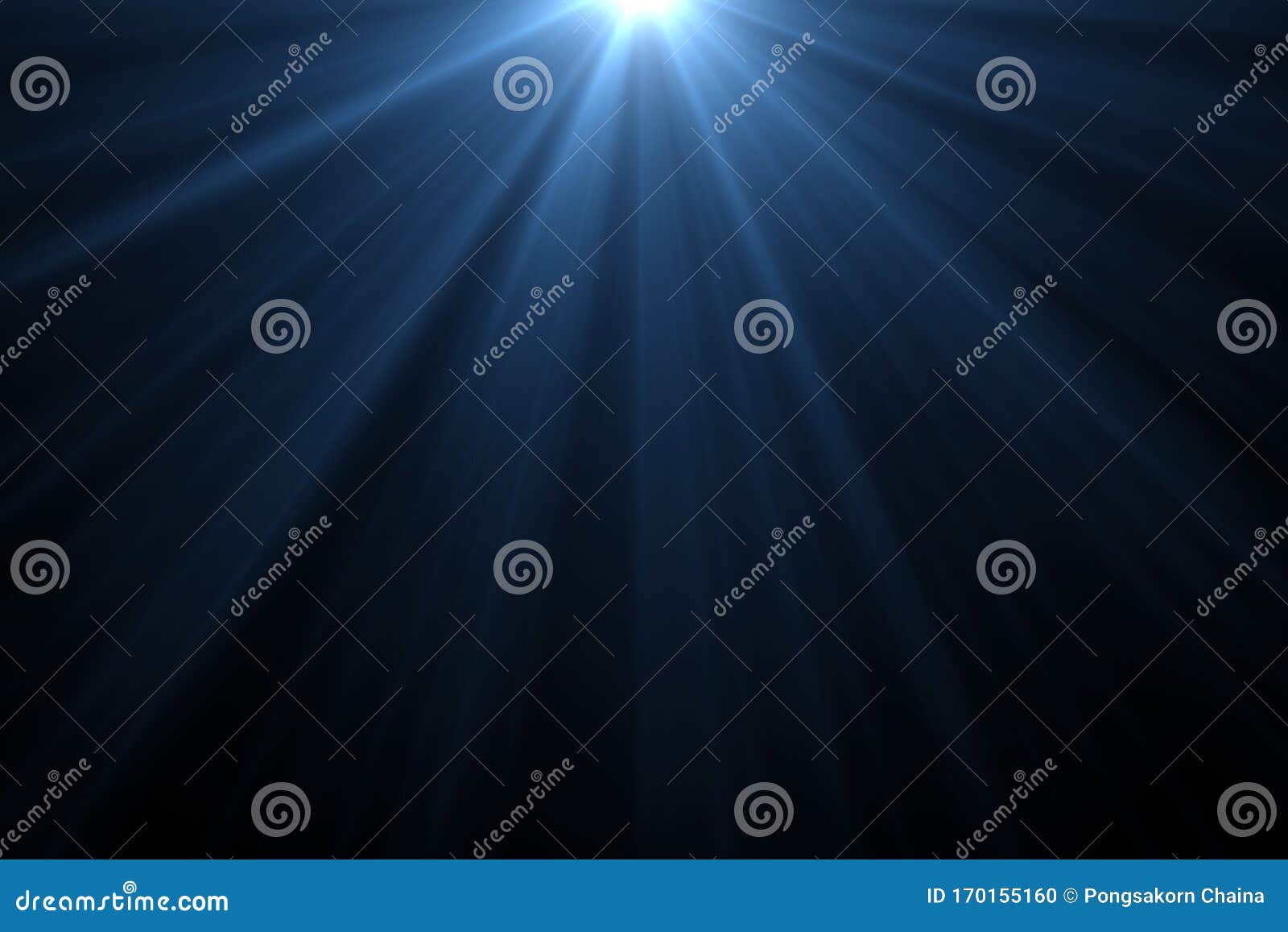 Los Rayos Azules Iluminan El Fondo Stock de ilustración - Ilustración ...