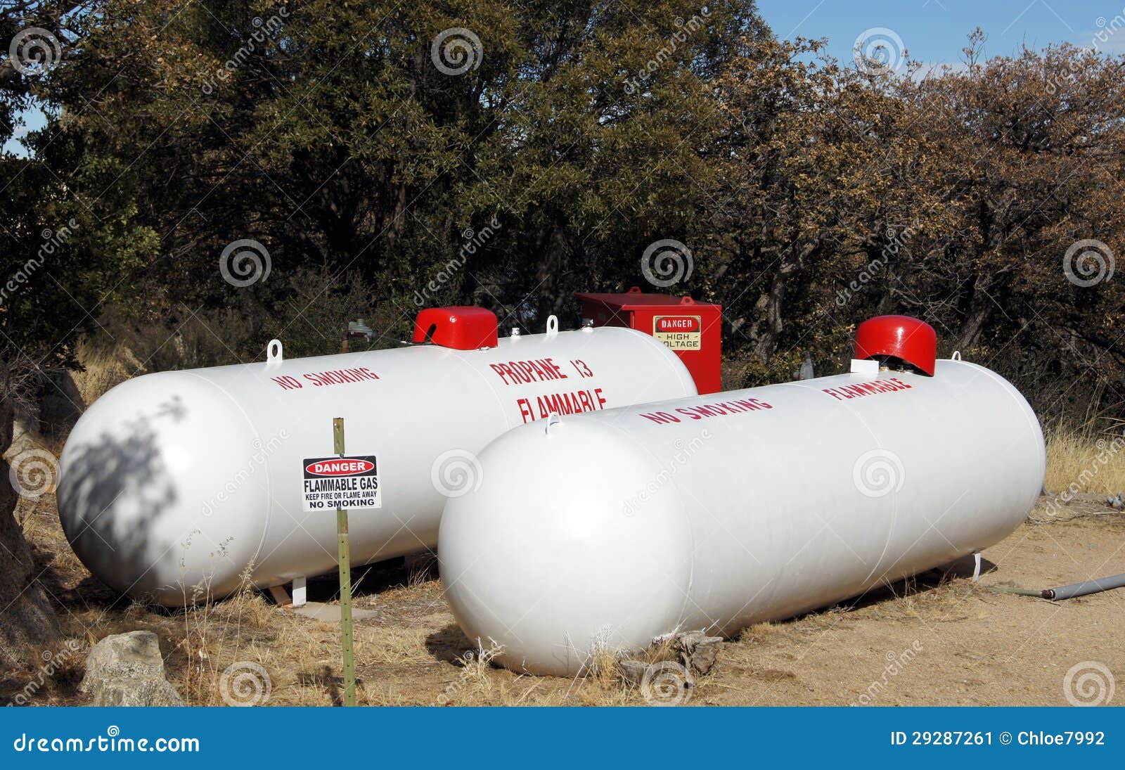 Los Tanques De Almacenamiento Del Propano Imagen de archivo - Imagen de ...