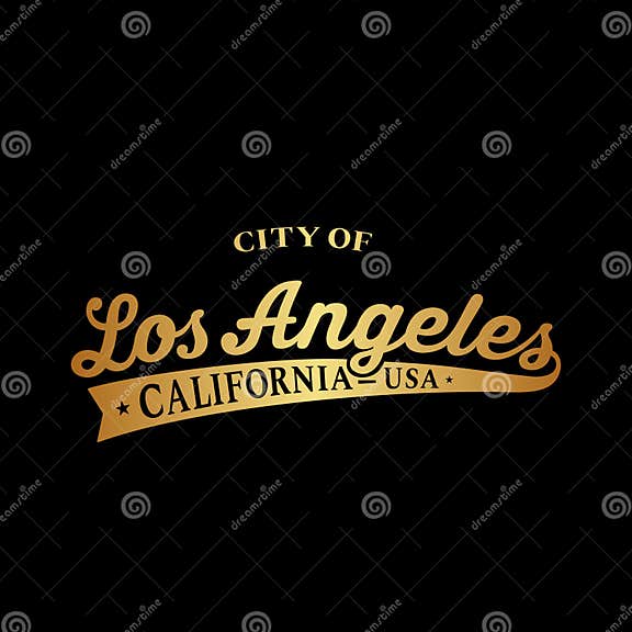 City of Los Angeles Lettering Design. Los Angeles, California ...