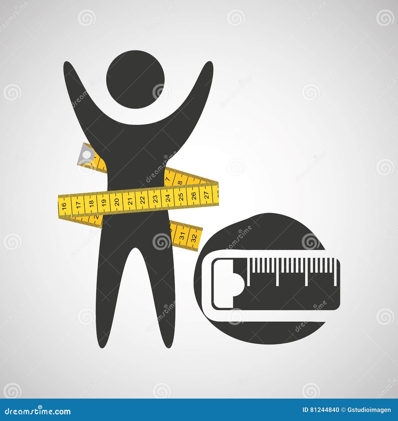 Measure Icon Vector Isolated On White Background, Logo Concept O ...