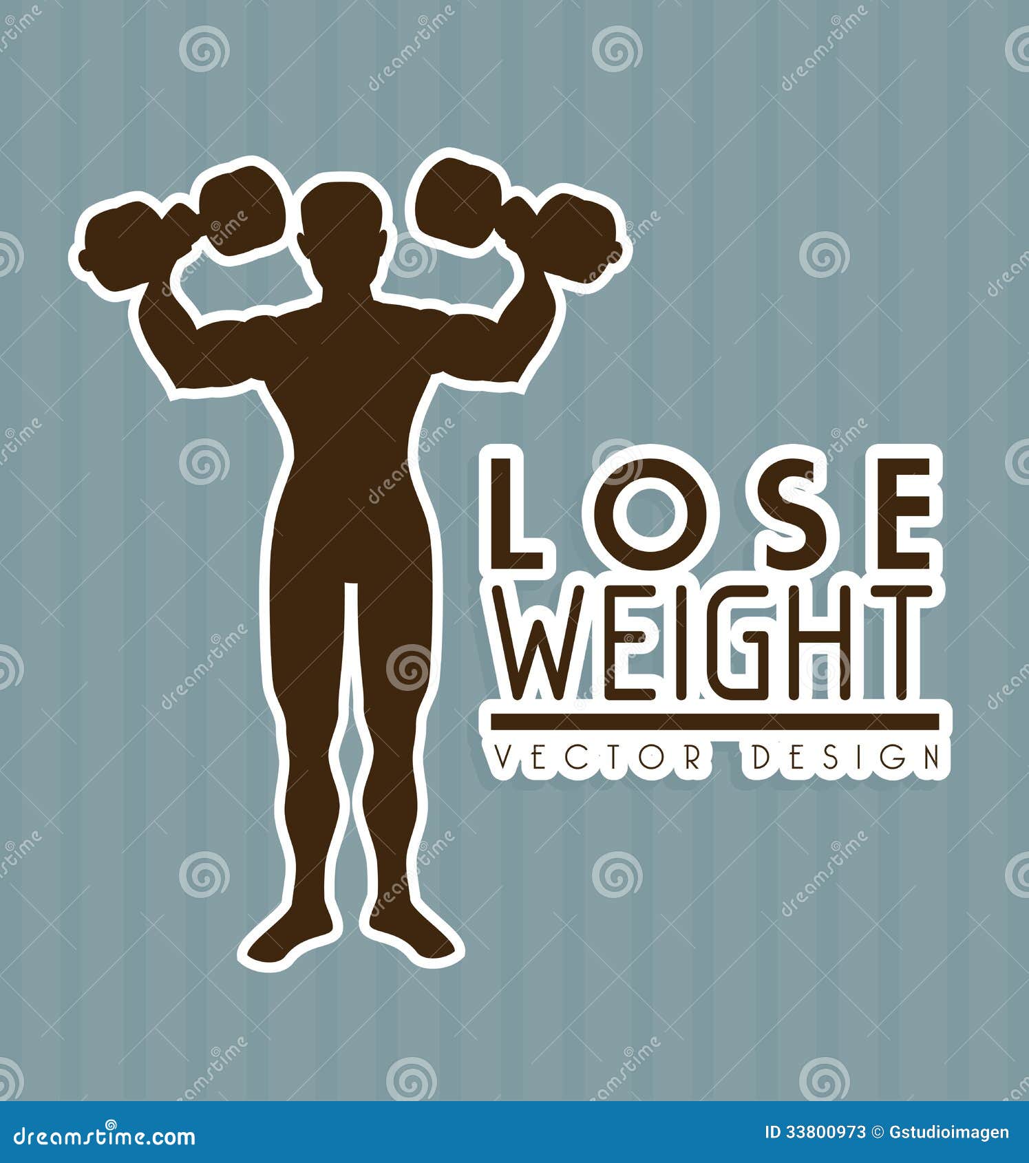Lose weight stock vector. Illustration of bodybuilder - 33800973