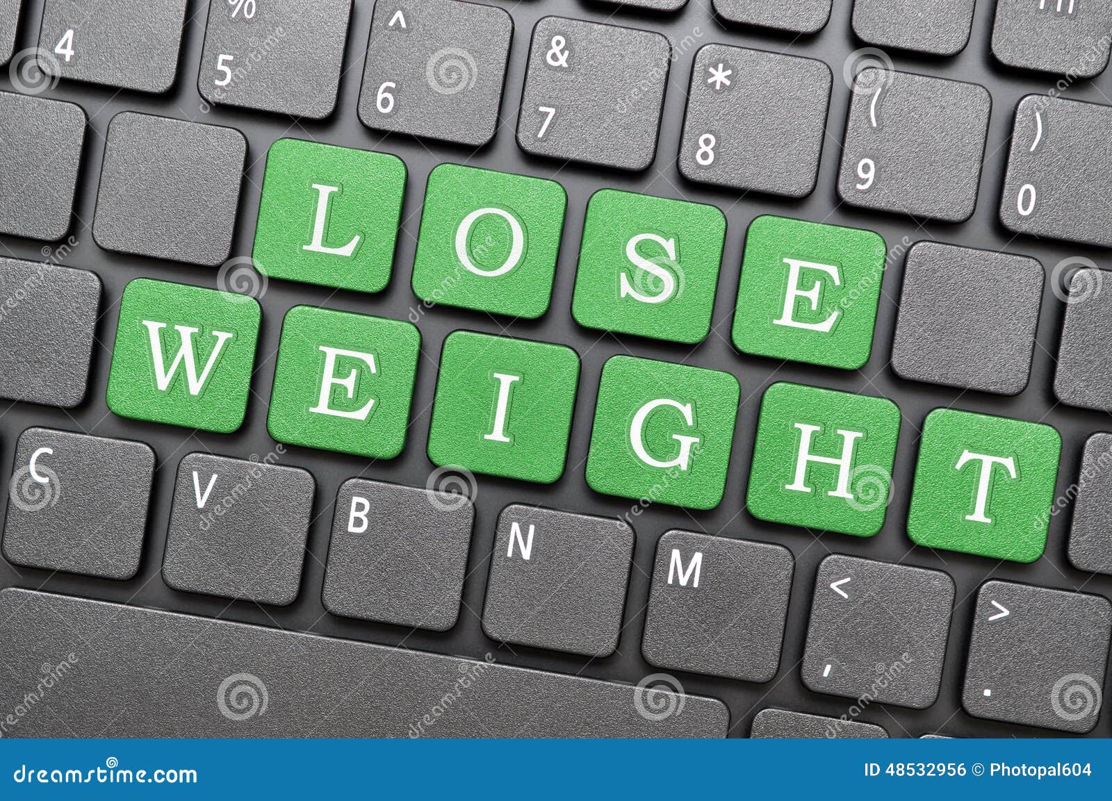 Lose Weight Key on Keyboard Stock Photo - Image of message, device ...