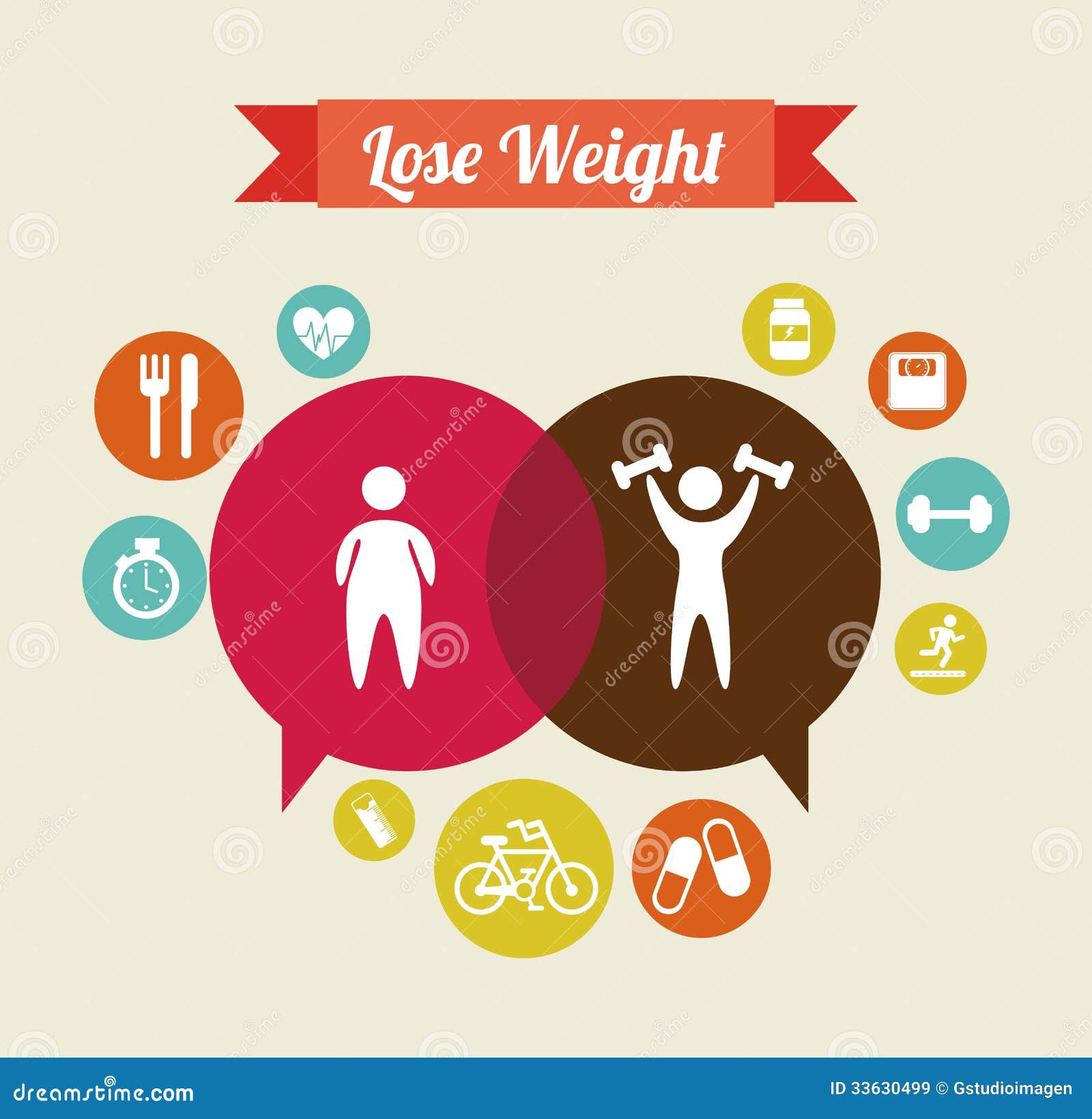 Lose weight stock vector. Illustration of health, drugs - 33630499
