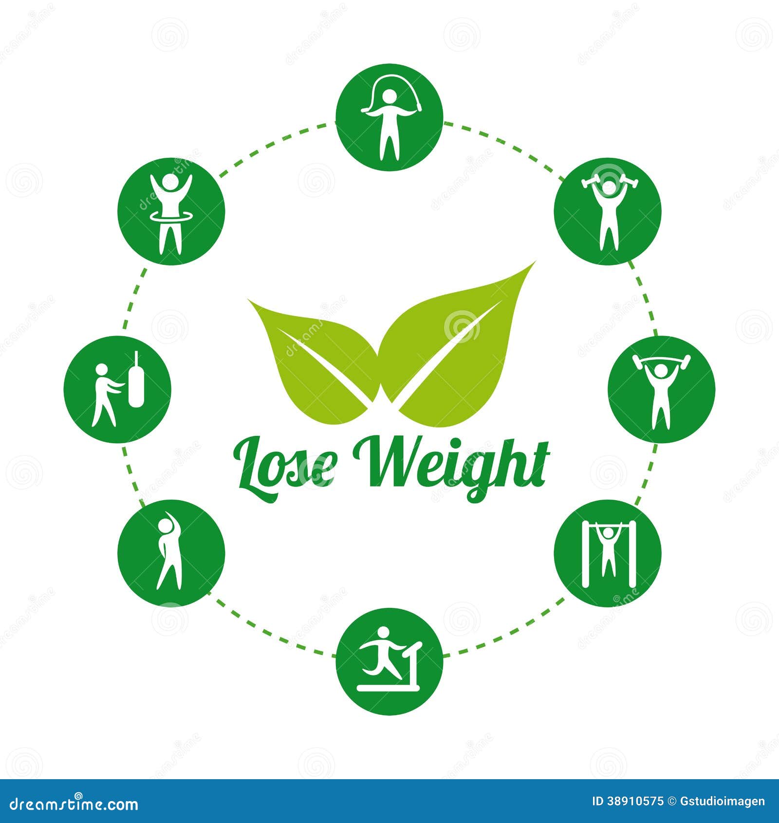 Lose weight stock vector. Illustration of program, exercise - 38910575