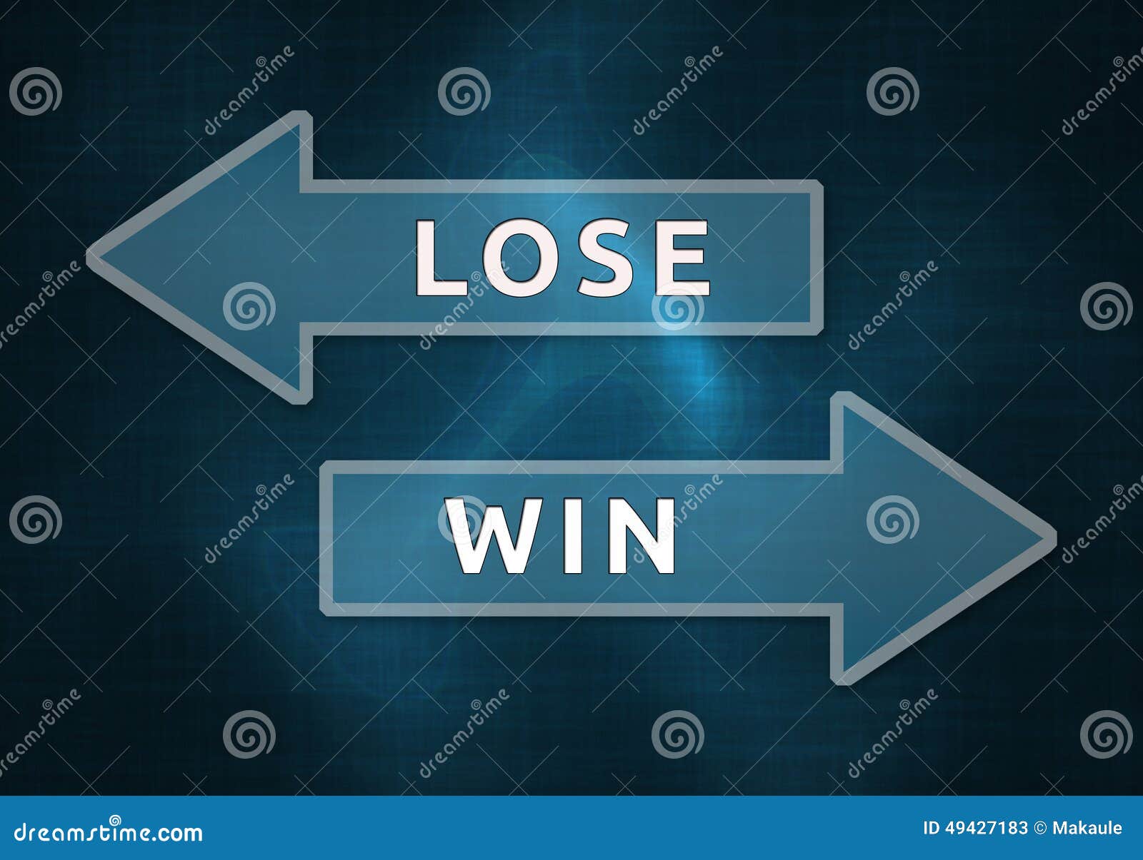 Lose or Win stock illustration. Illustration of risk - 49427183