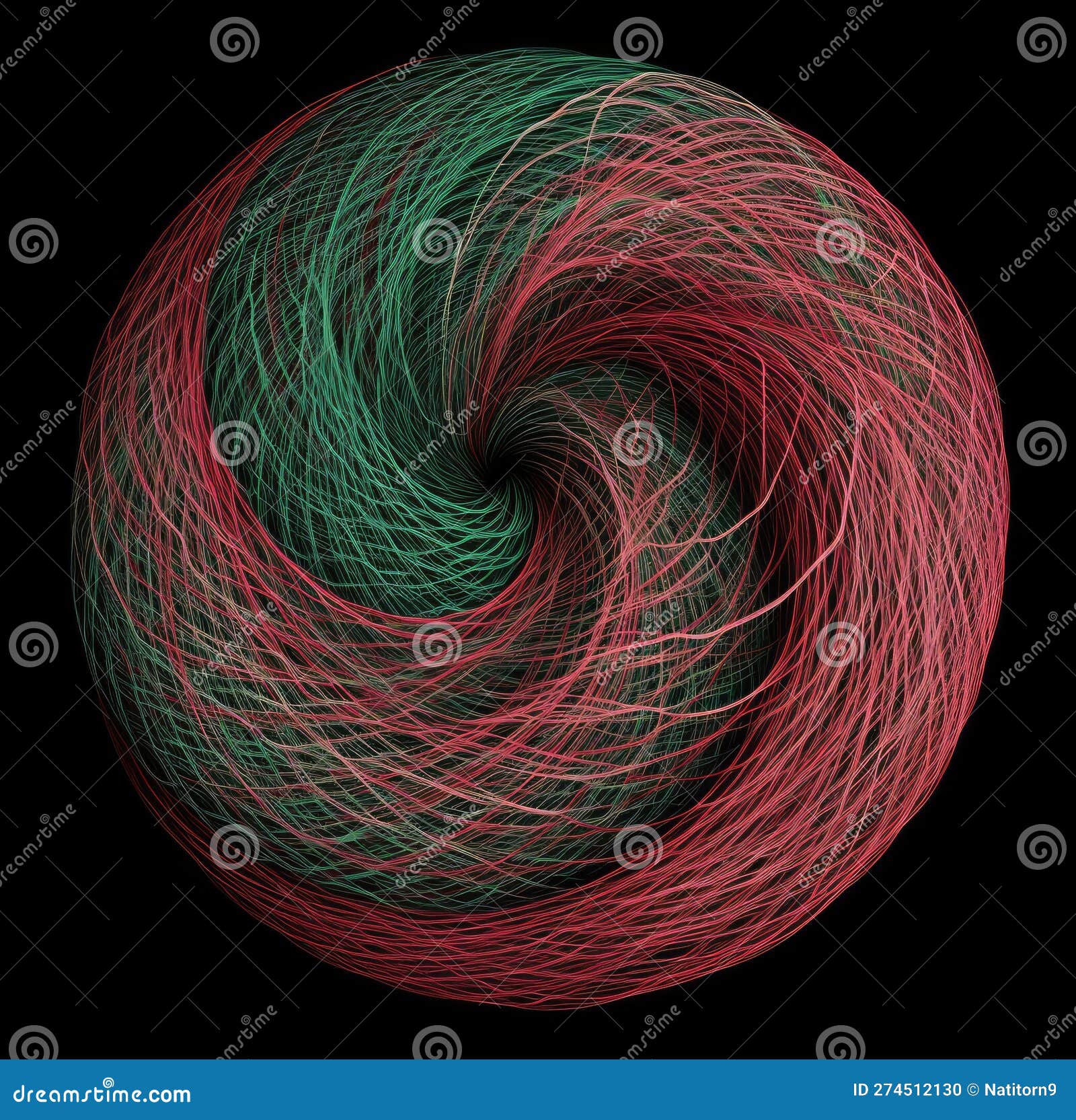 Swirling Spirals and Lines in Mathematical Color Symphony (AI Generated ...