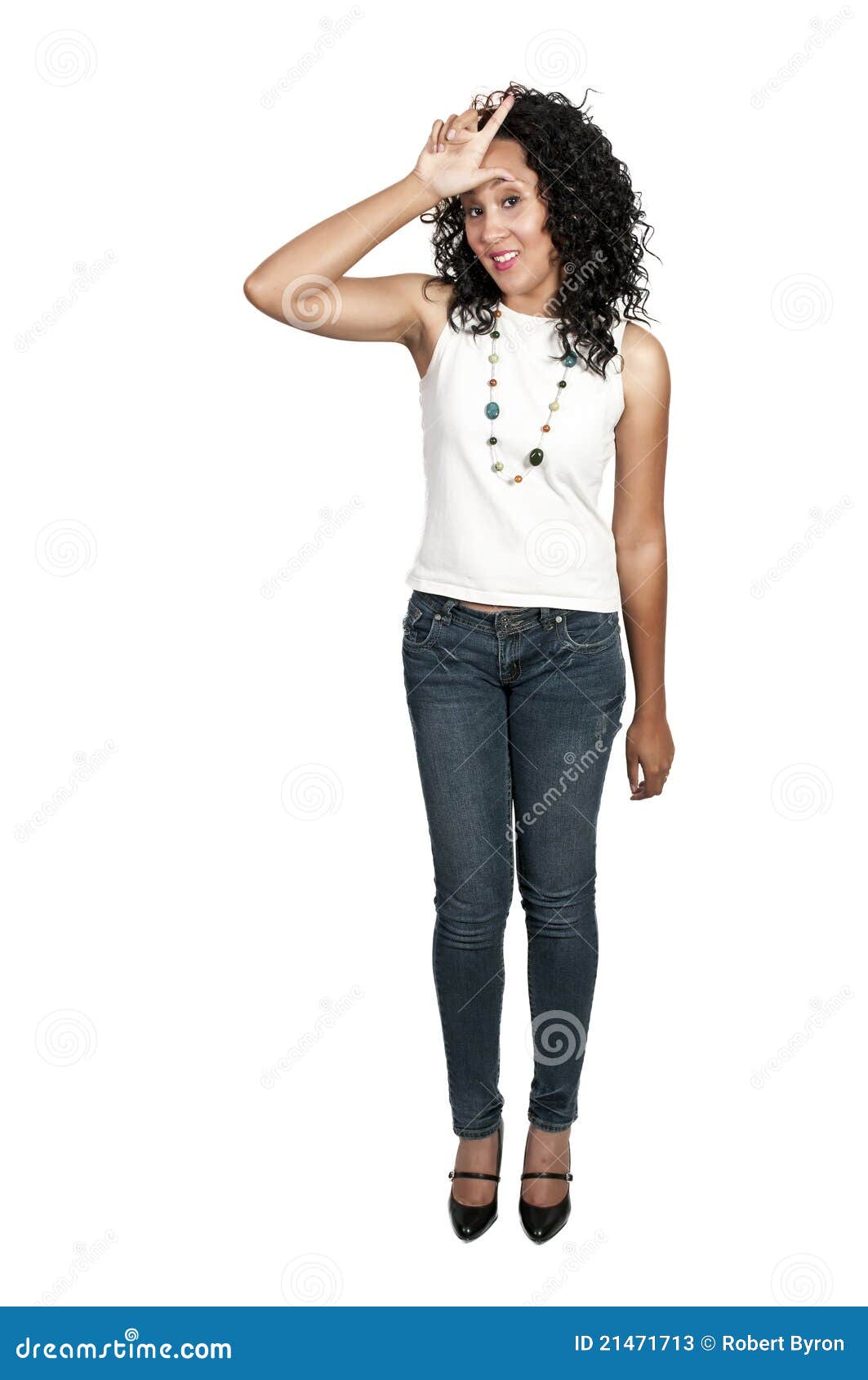 Loser stock image. Image of female, concept, dissing - 21471713