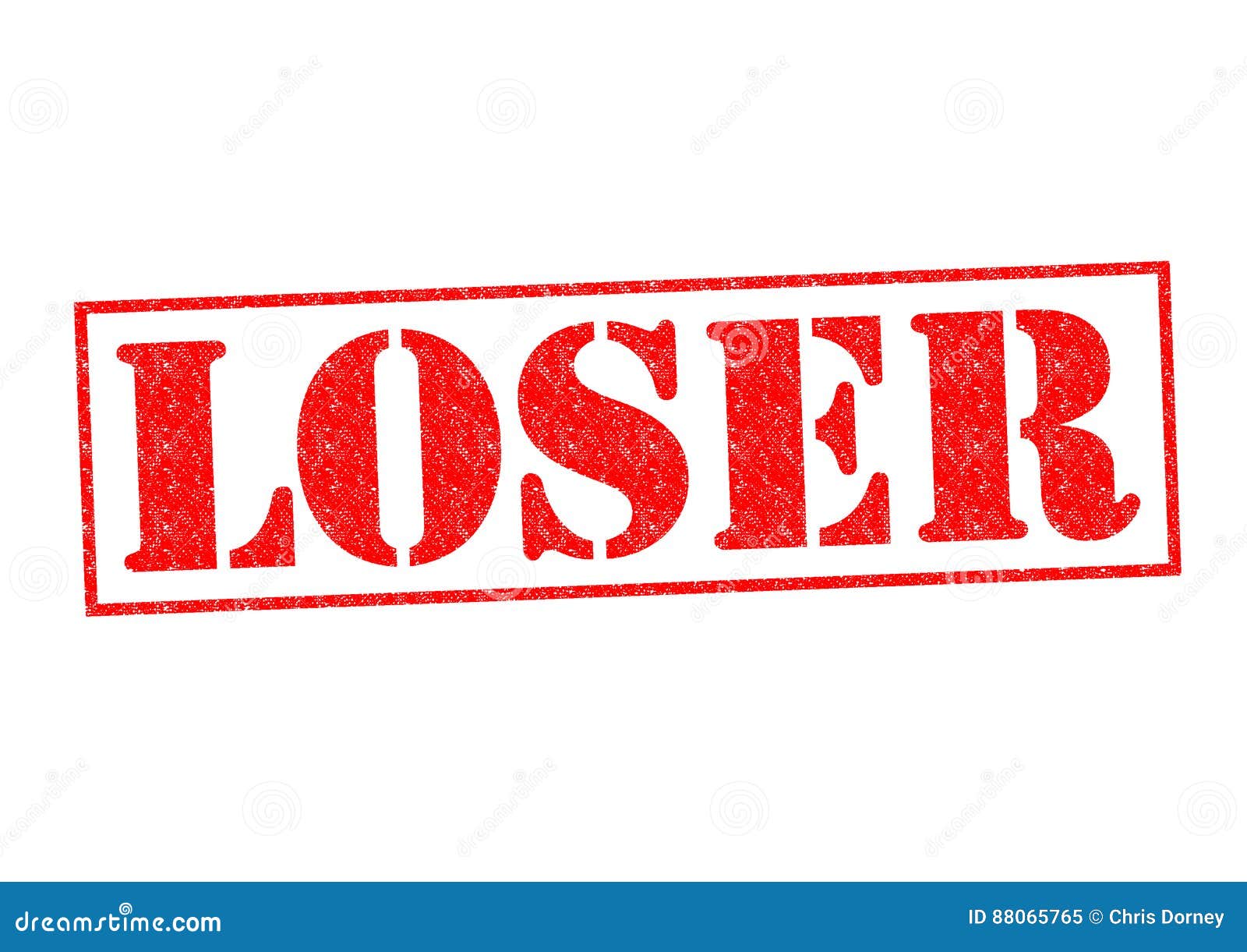 Loser ilustração stock. Ilustração de perdido, borracha - 88065765