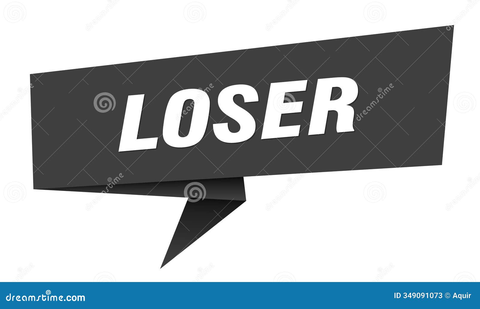 Loser Banner. Loser Speech Bubble, Label, Sticker, Sign Template Stock ...