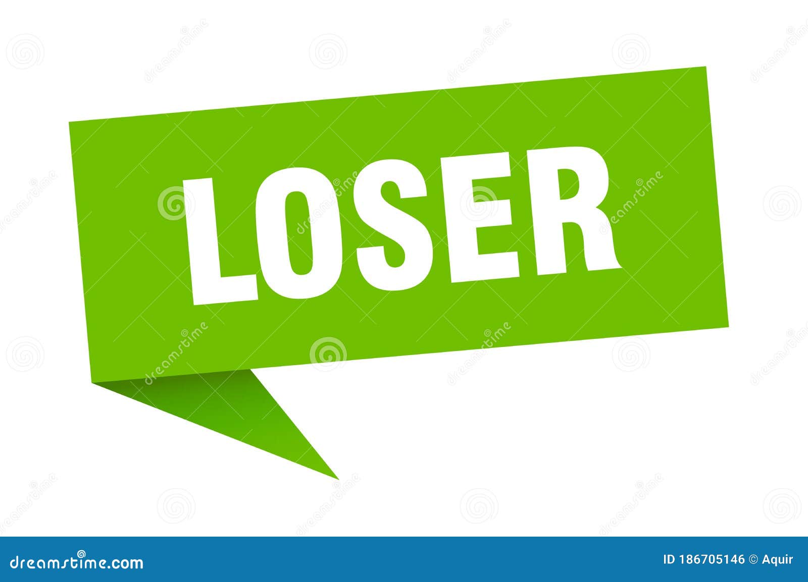 Loser Banner. Loser Speech Bubble Stock Vector - Illustration of ...