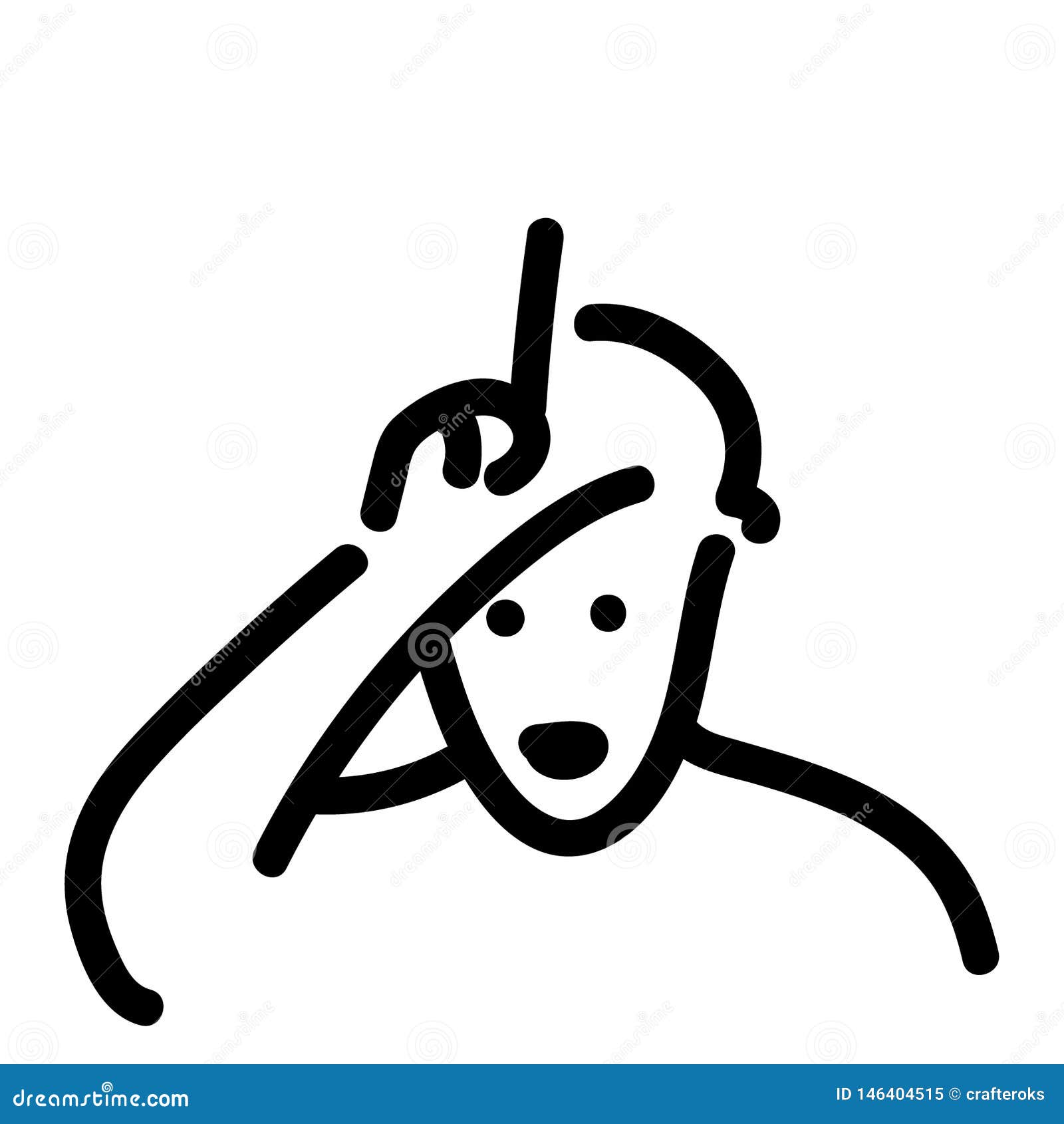 Loser Hand Sign Vector Illustration by Crafteroks Stock Vector ...