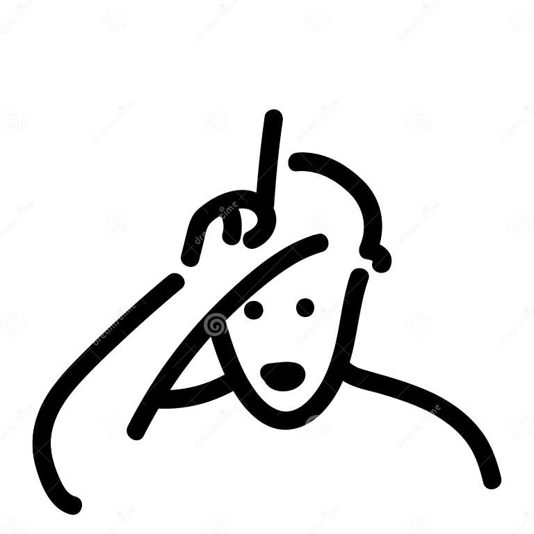 Loser Hand Sign Vector Illustration by Crafteroks Stock Vector ...