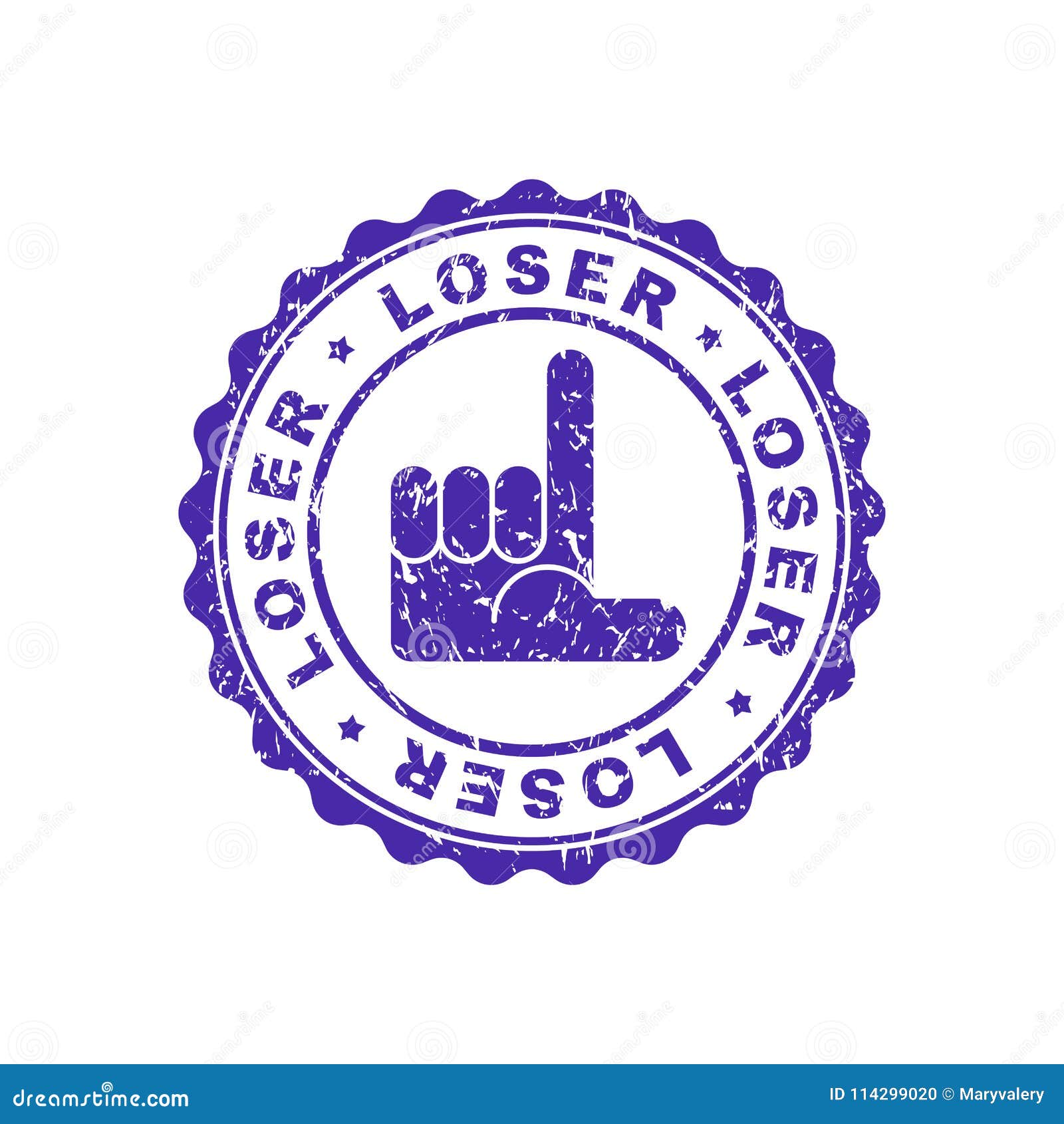 Loser Stamp. Loser Label On Transparent Background. Round Sign Cartoon ...