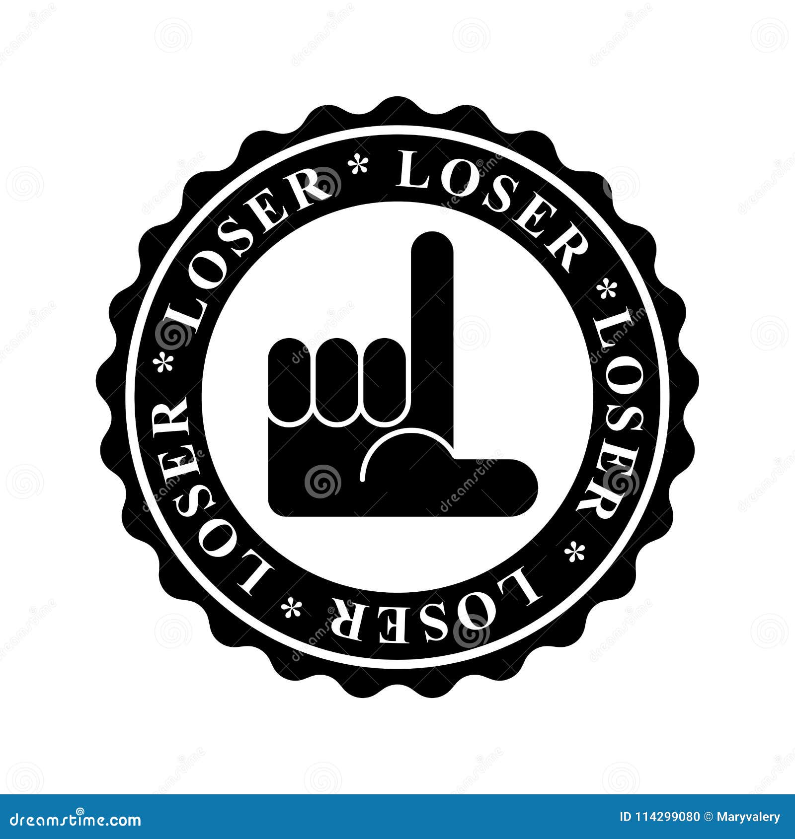 Loser Stamp. Loser Label On Transparent Background. Round Sign Cartoon ...