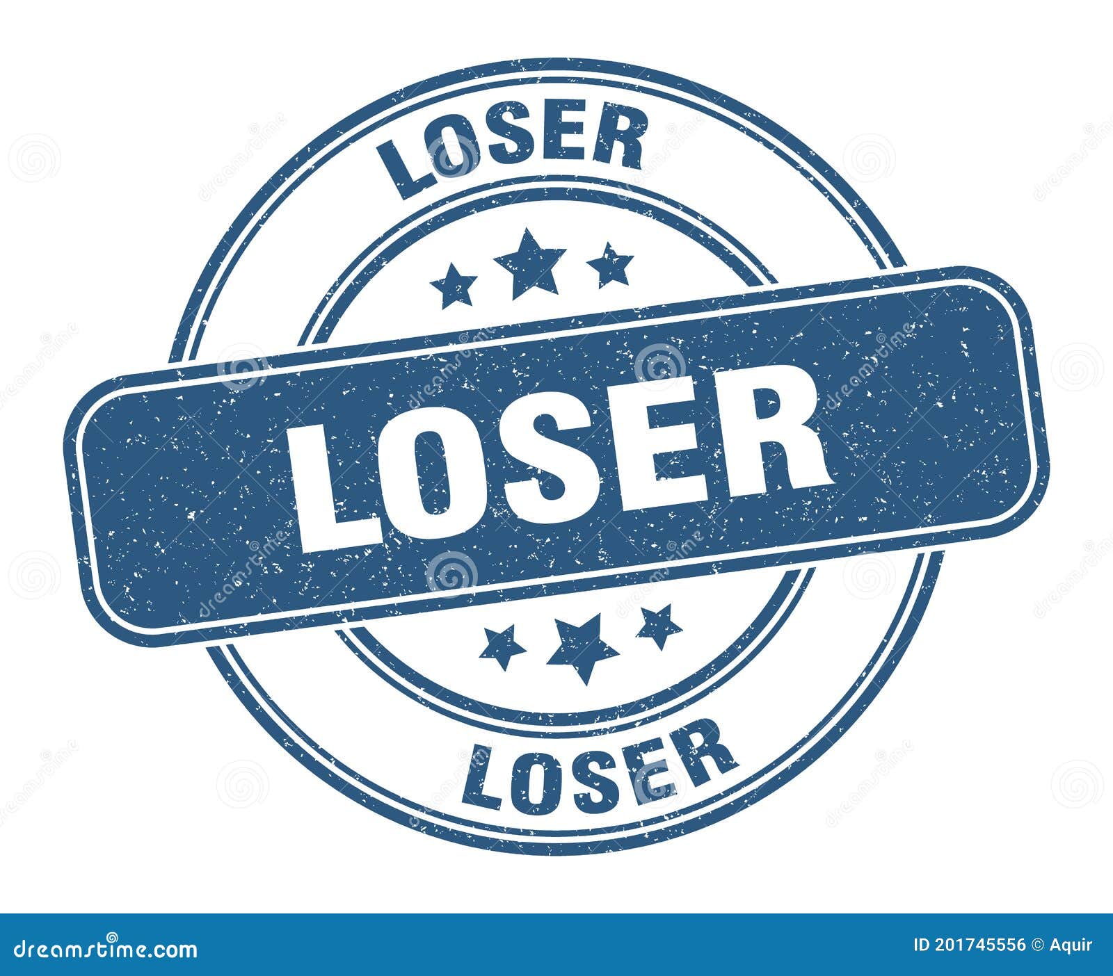 Loser Stamp. Loser Label. Round Grunge Sign Stock Vector - Illustration ...