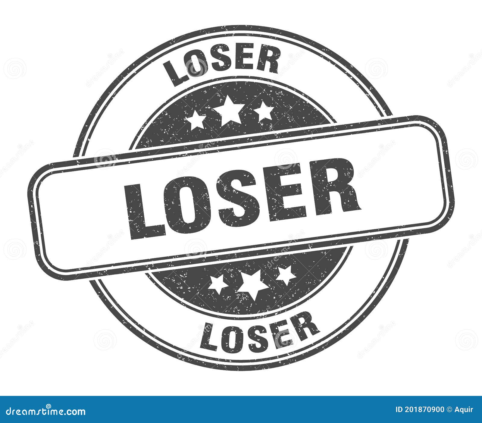 Loser Stamp. Loser Label. Round Grunge Sign Stock Vector - Illustration ...