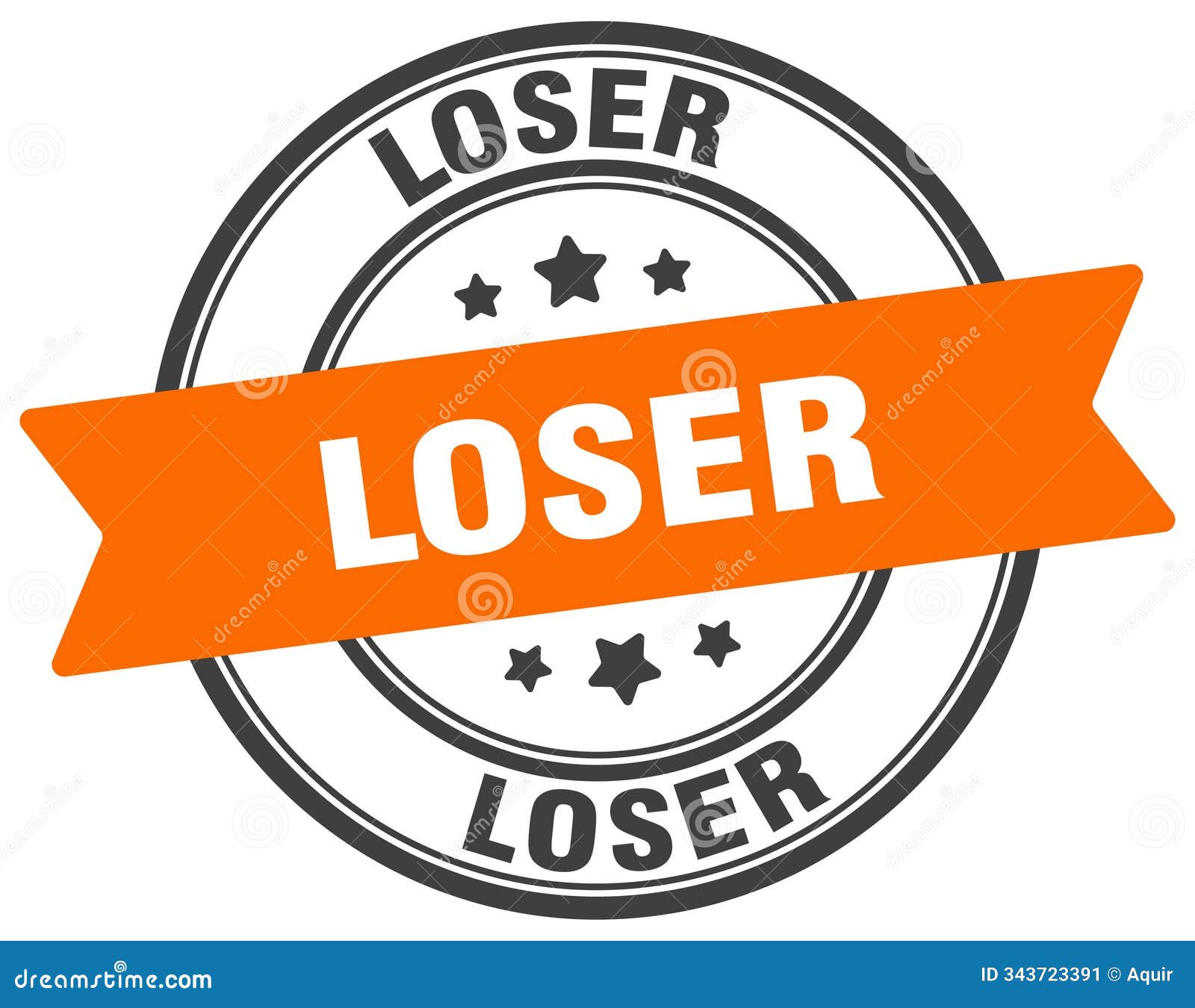 Loser Stamp. Loser Label On Transparent Background. Round Sign Vector ...