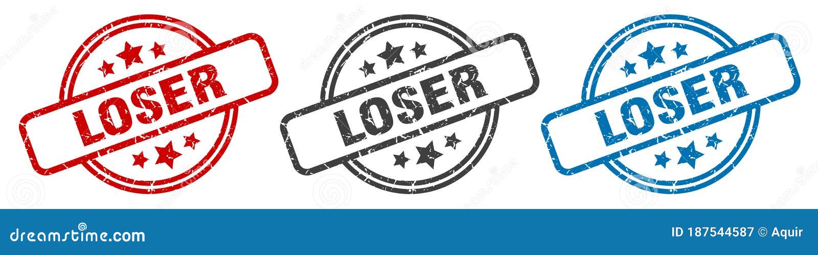 Loser Stamp. Loser Round Isolated Sign Stock Vector - Illustration of ...