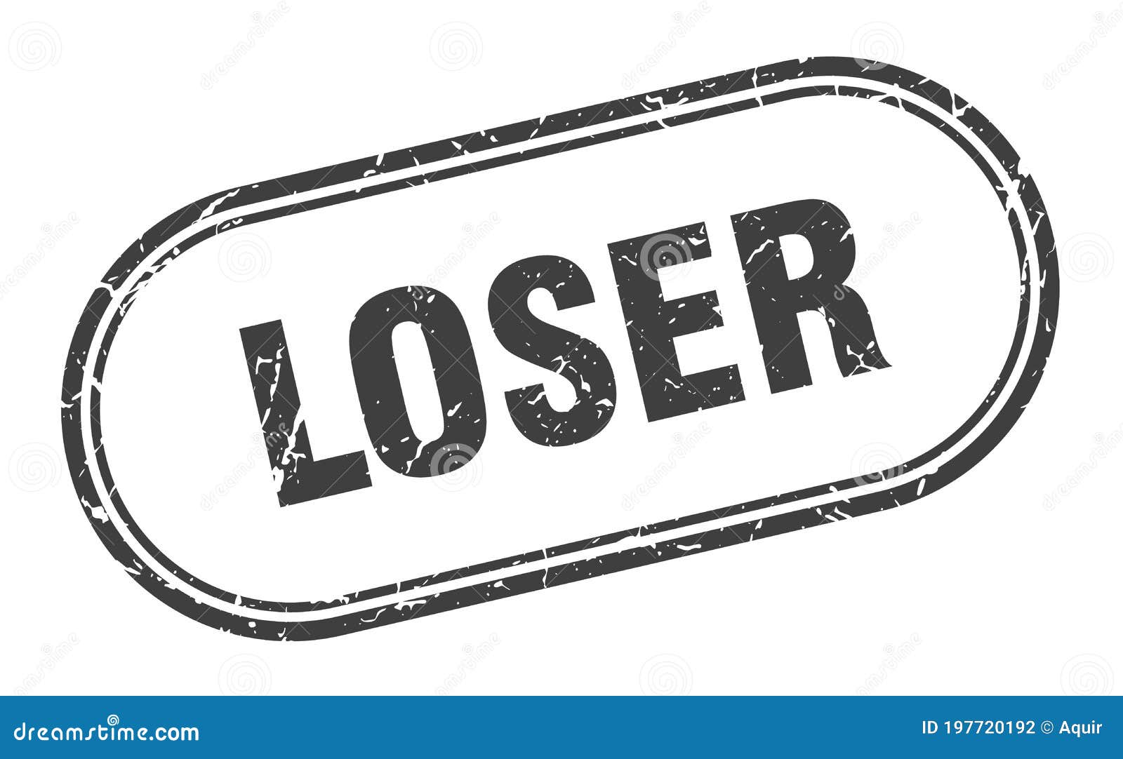 Loser Stamp. Loser Label On Transparent Background. Round Sign Cartoon ...
