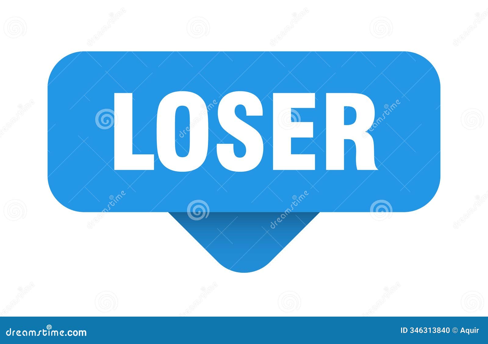 Loser Sticker. Loser Sign on Transparent Background Stock Vector ...