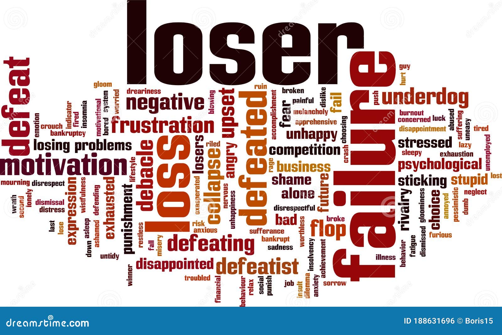 Loser, Stupid Employee Concept. Confused Male Character Holding Banner ...