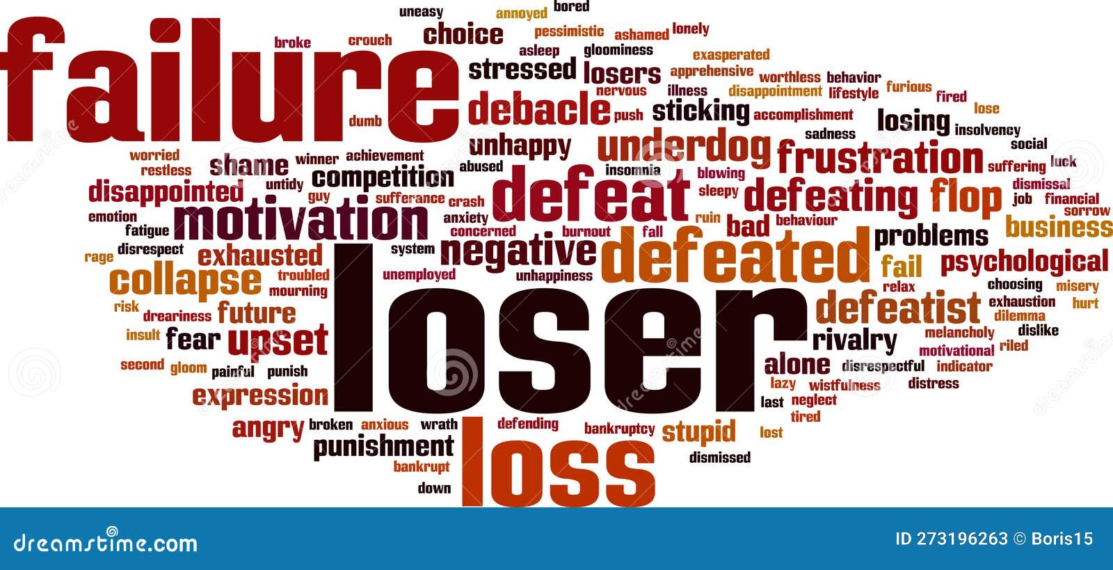 Loser, Stupid Employee Concept. Confused Male Character Holding Banner ...