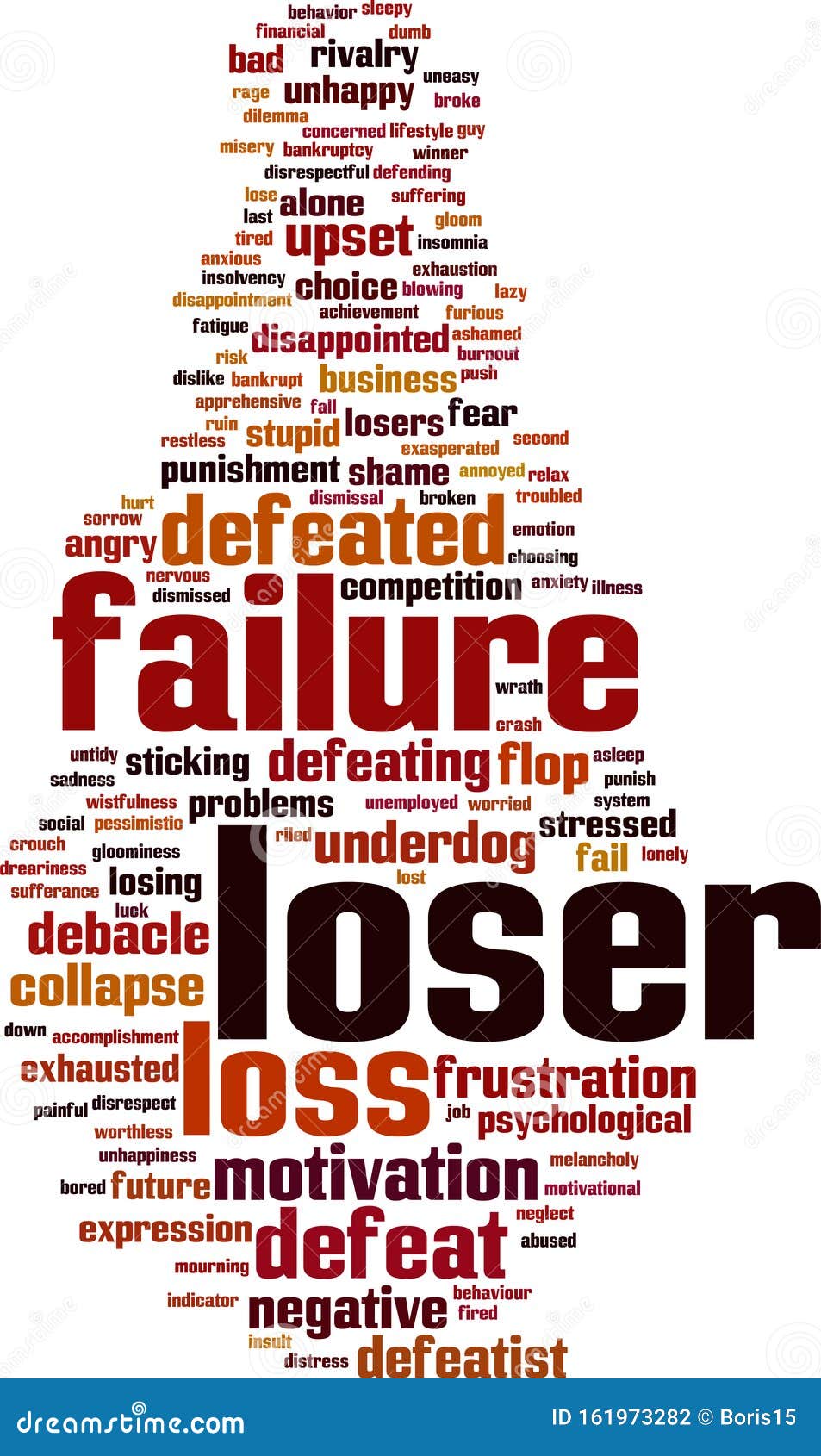 Loser, Stupid Employee Concept. Confused Male Character Holding Banner ...