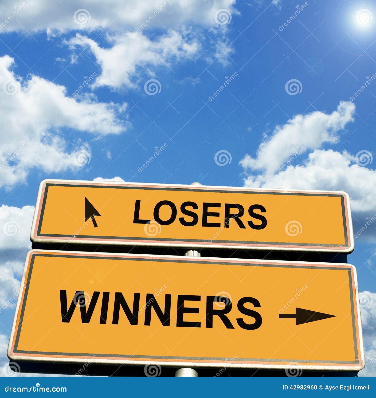 Losers Winners stock photo. Image of choosing, lead, notice - 42982960