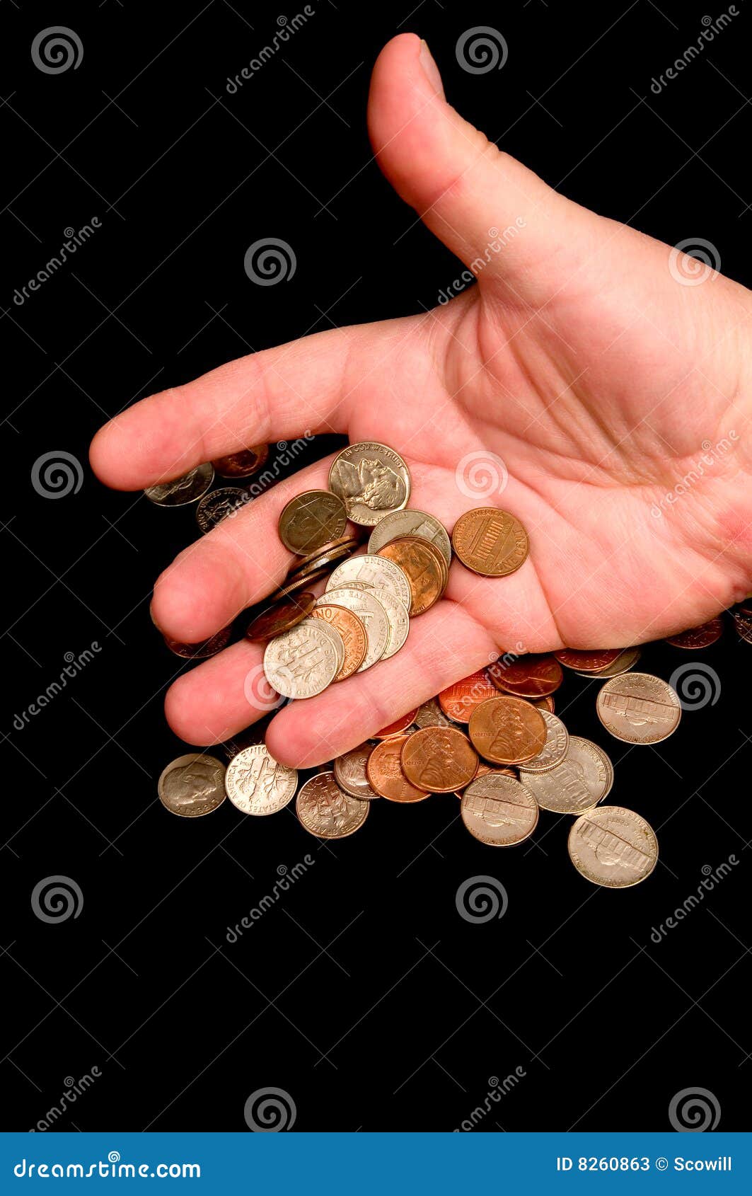 Losing Money stock image. Image of coins, pennies, copper - 8260863